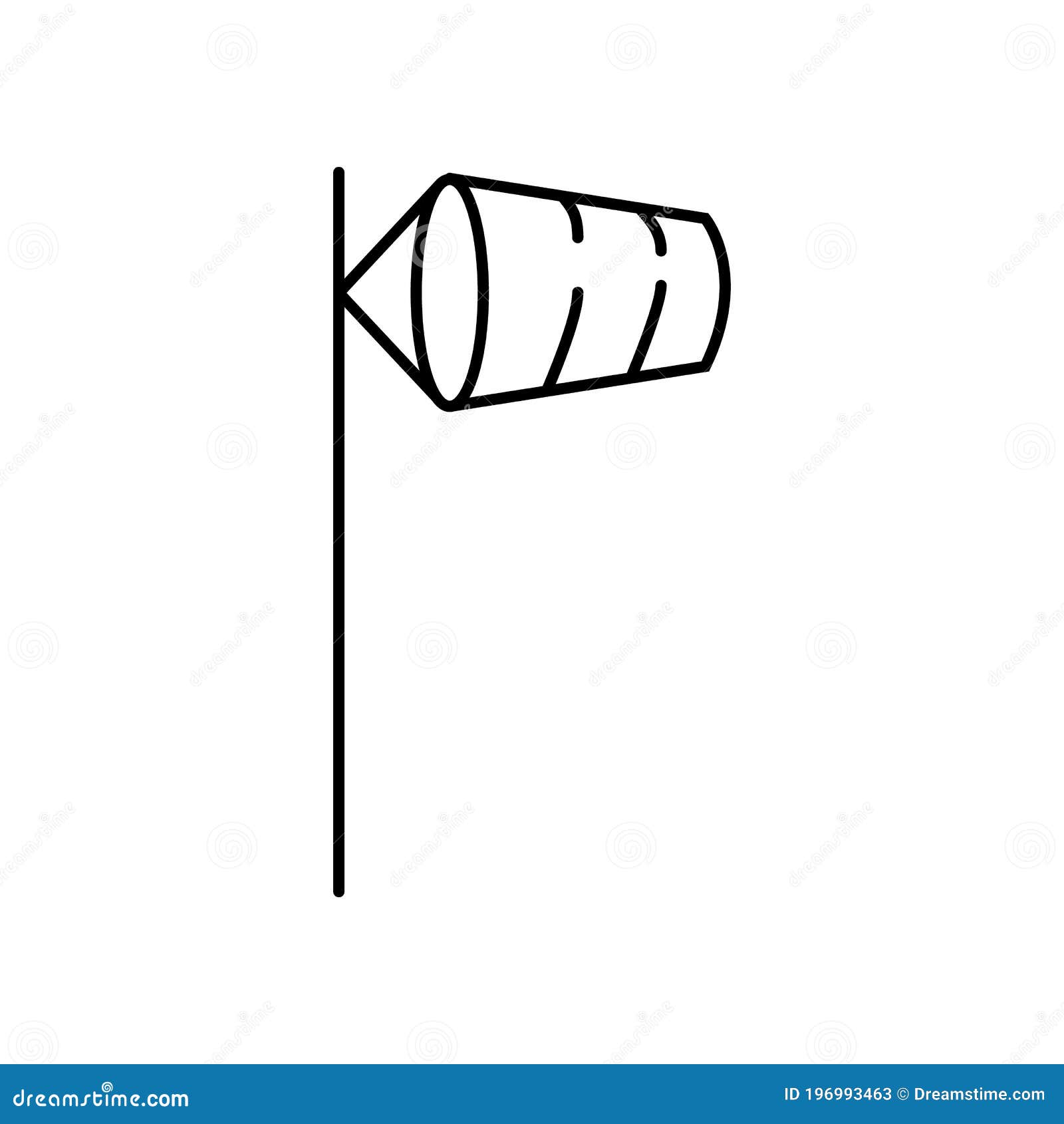Wind, Vane Icon. Simple Line, Outline Vector Elements of Forecast Icons ...