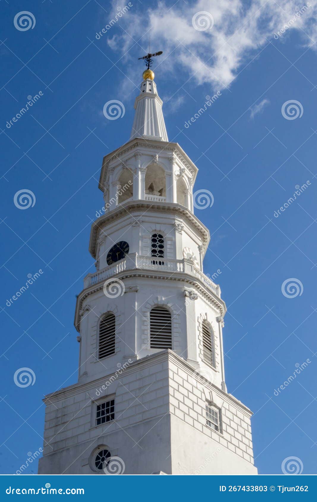 Wind Vane at the Top of Clock Tower Stock Image - Image of clock, vane ...