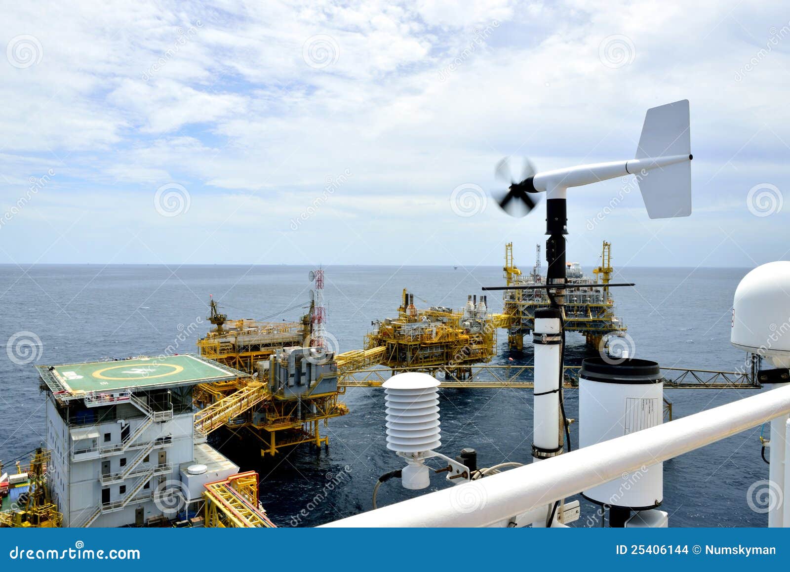 The Wind Velocity and Direction Indicator. Stock Photo - Image of ocean ...