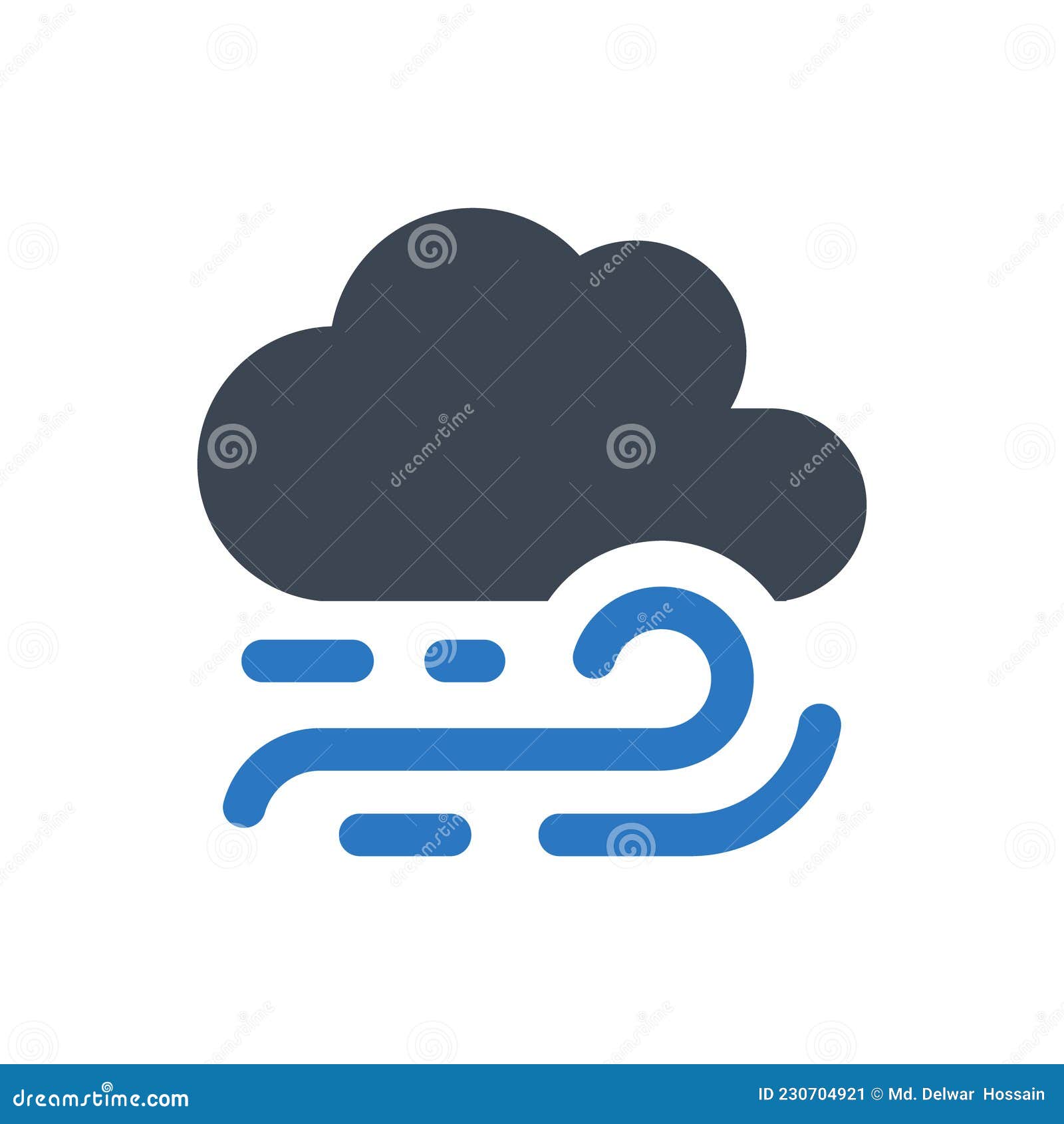 Wind weather icon stock vector. Illustration of breeze - 230704921