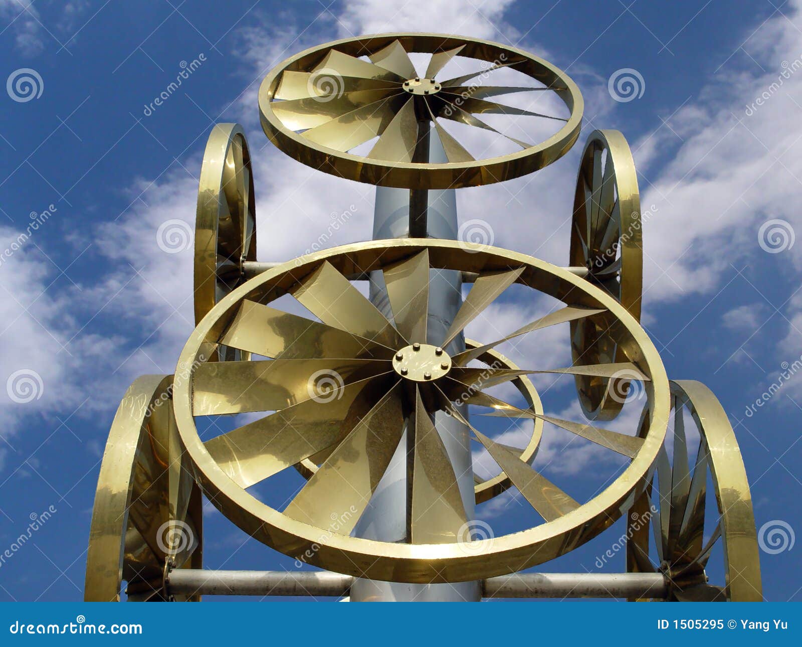 Wind wheel stock image. Image of whirl, propelling, moved - 1505295