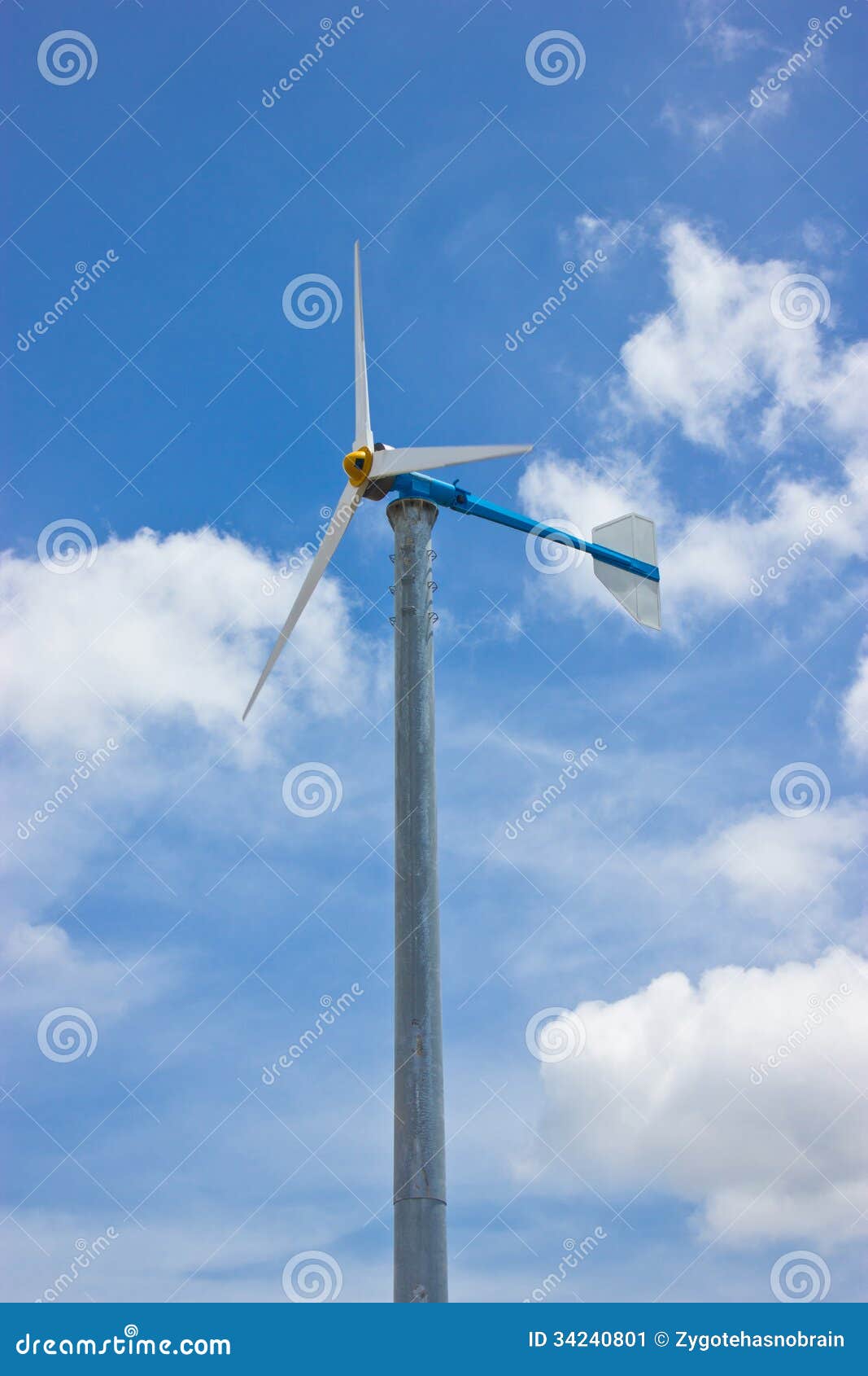Wind Wheel. stock image. Image of propeller, future, ecology - 34240801