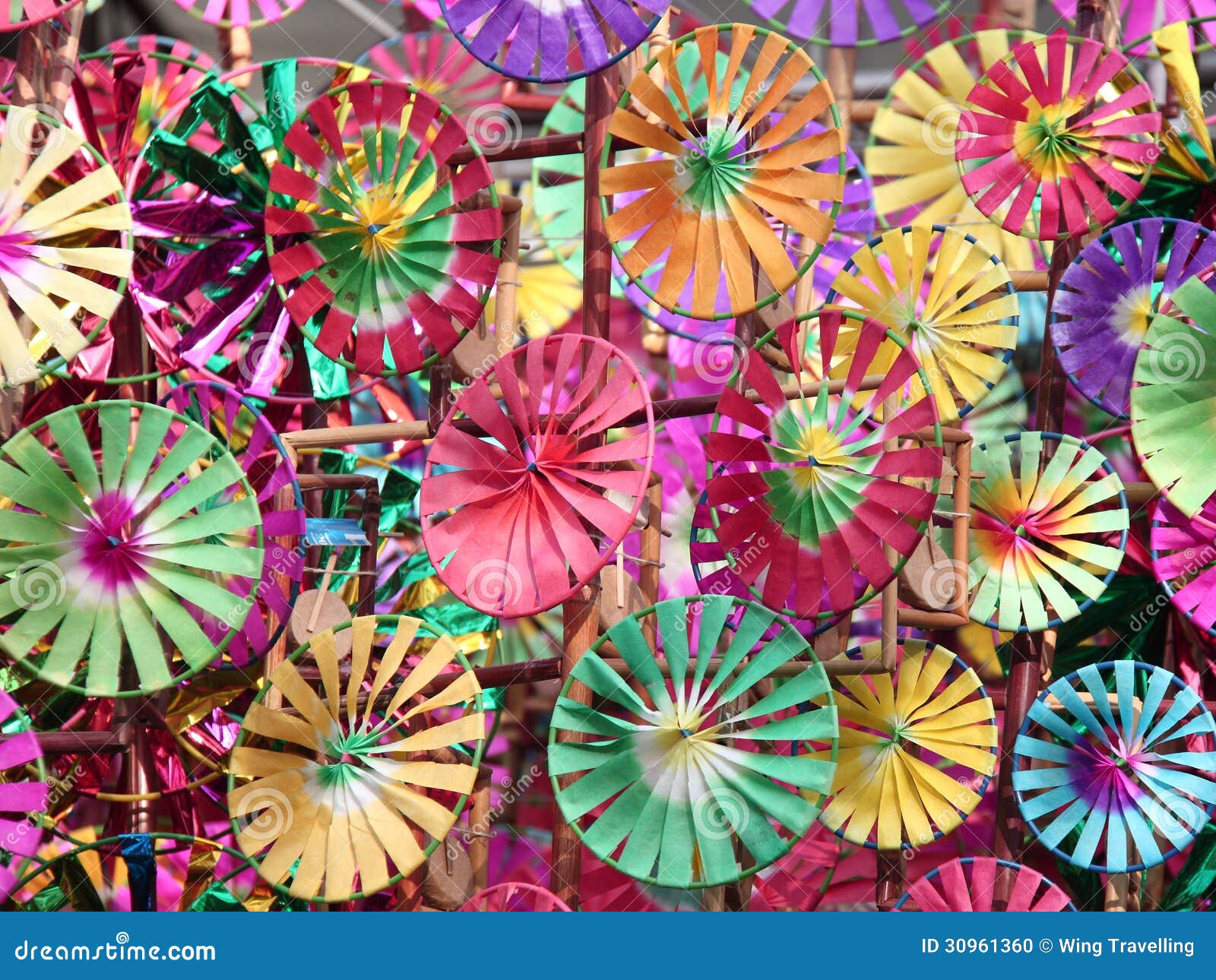 Wind wheel stock photo. Image of windmill, pinwheel, wind - 30961360