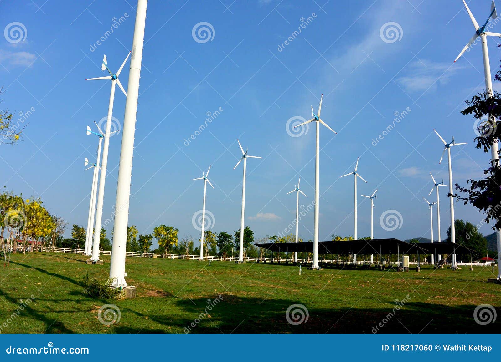 Wind wheel in the nature stock photo. Image of electric - 118217060