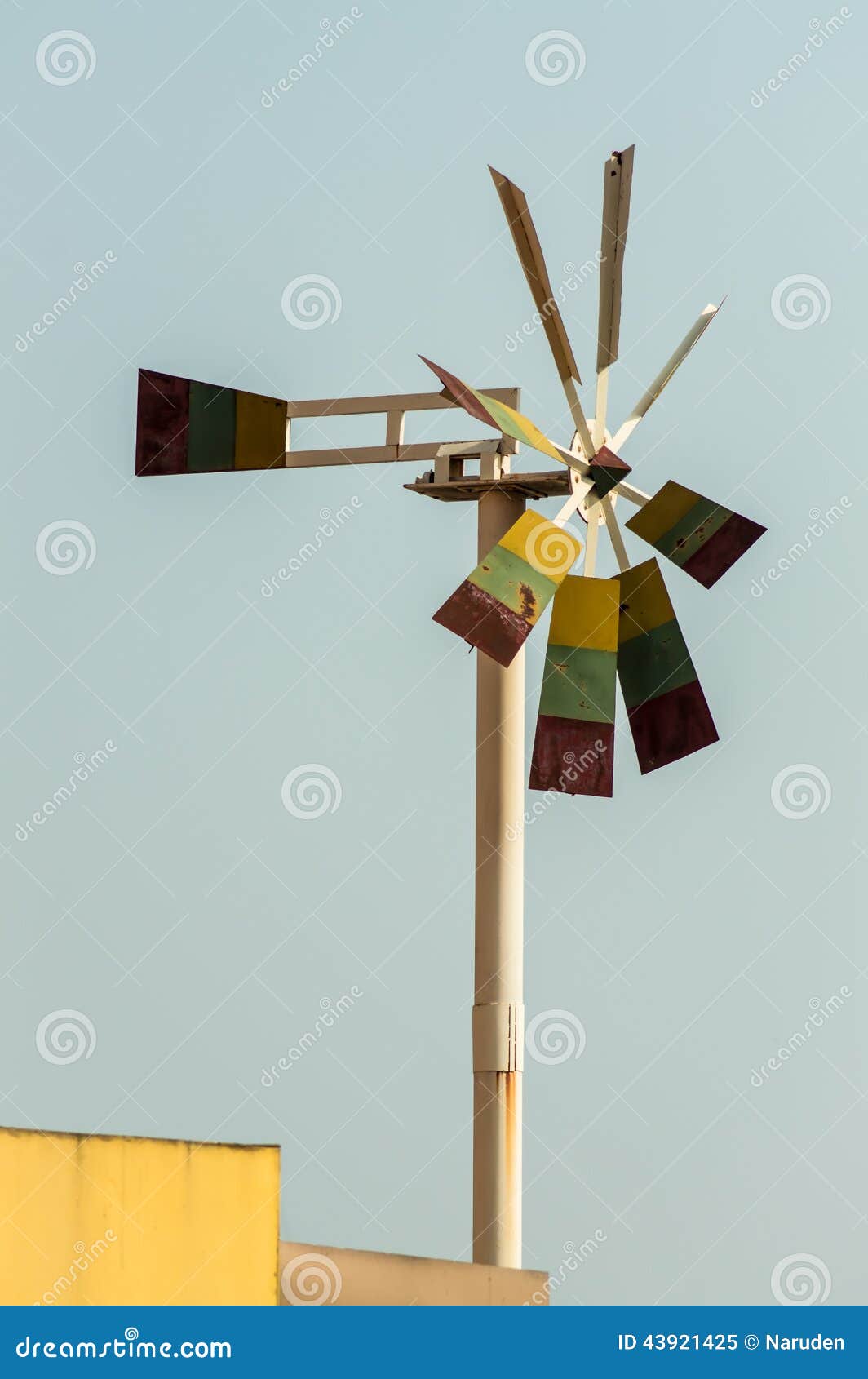Wind wheel stock image. Image of irrigation, clean, ranch - 43921425