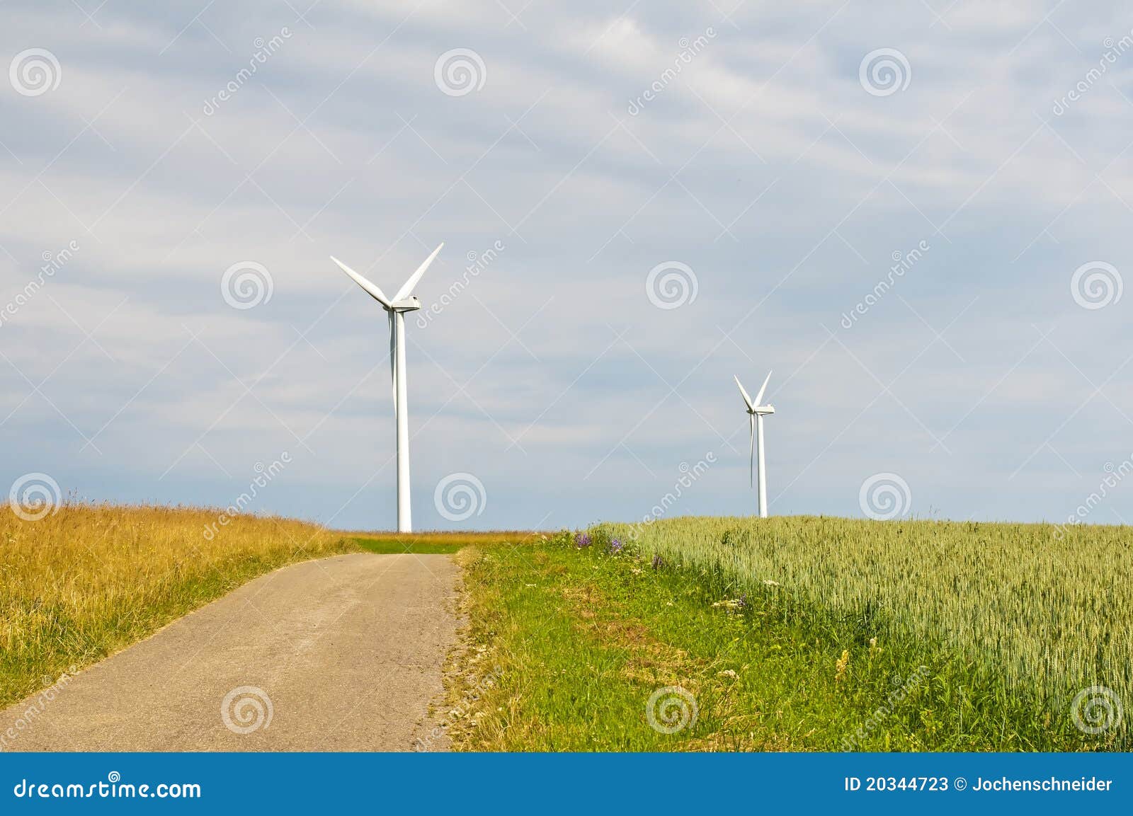 Wind wheels stock image. Image of environment, field - 20344723