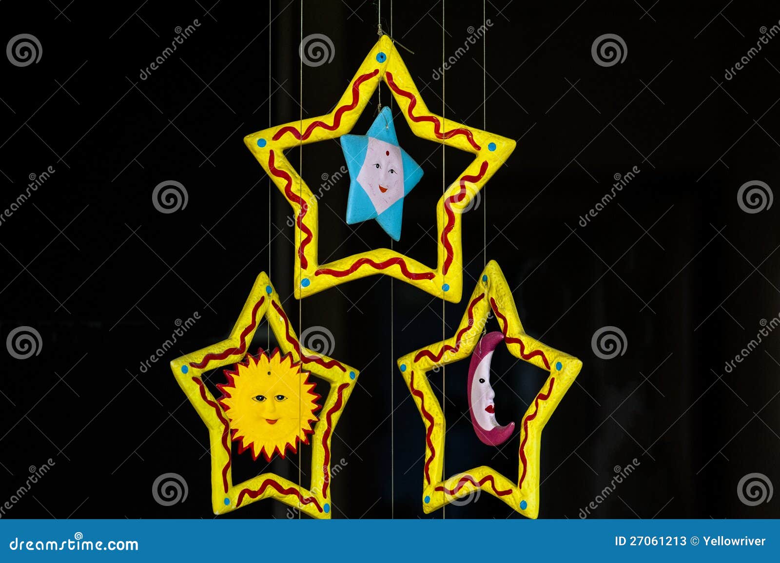 Windbell Colorido De La Historieta Stock de ilustración - Ilustración ...