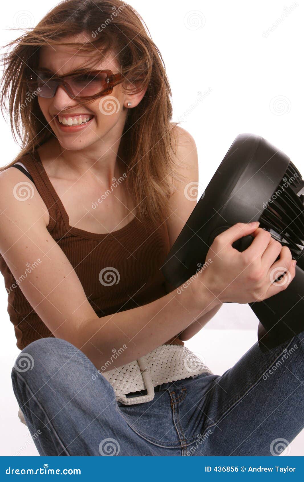 Windblown Brunette1 stock photo. Image of adult, pretty - 436856