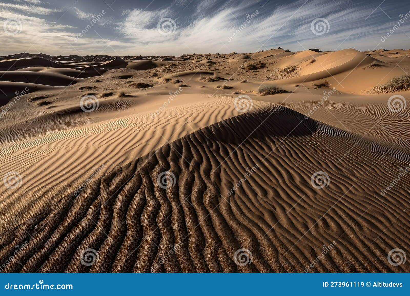 Windblown Sand Dunes Create Unique Patterns And Designs In The Desert ...