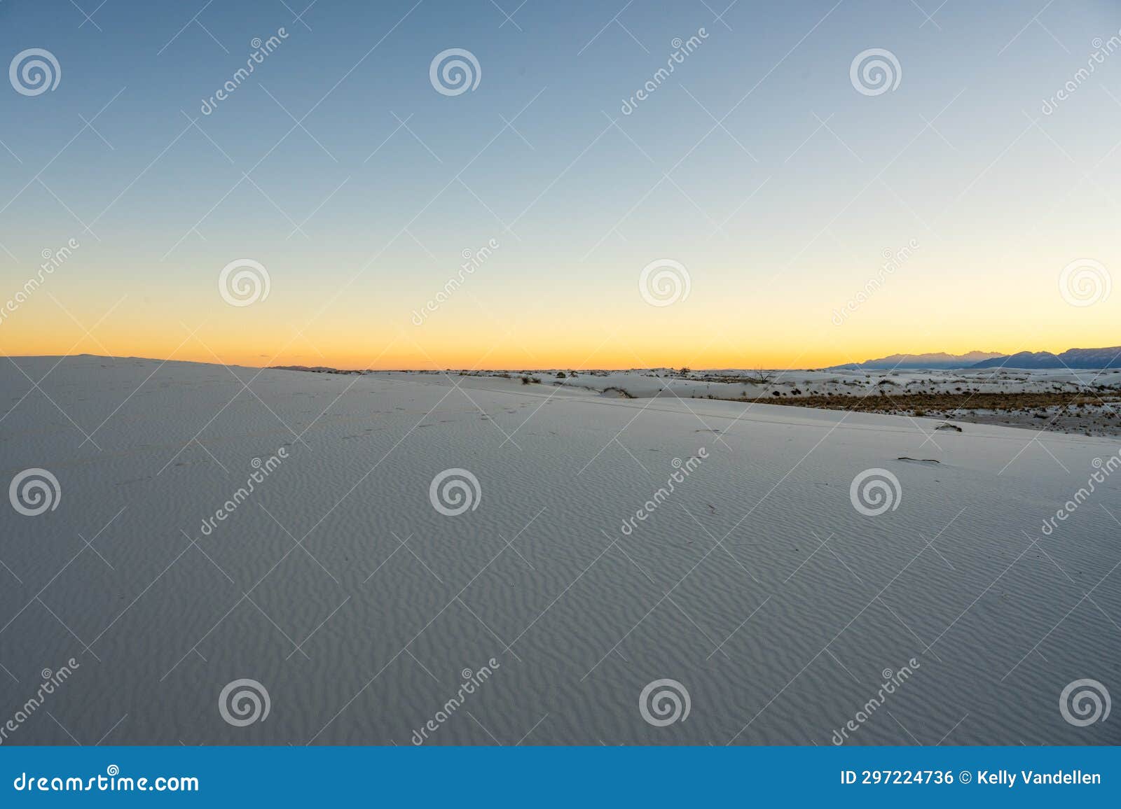 Windblown Texture Covers the White Sand at Sunset Stock Photo - Image ...