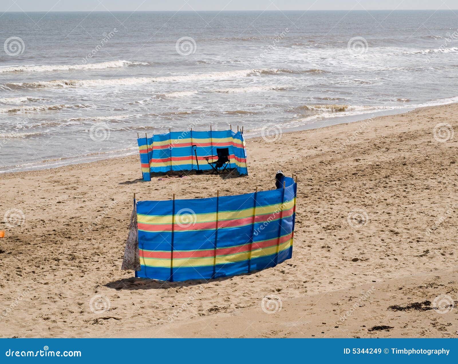 Windbreaks on a beach stock image. Image of culture, travel - 5344249