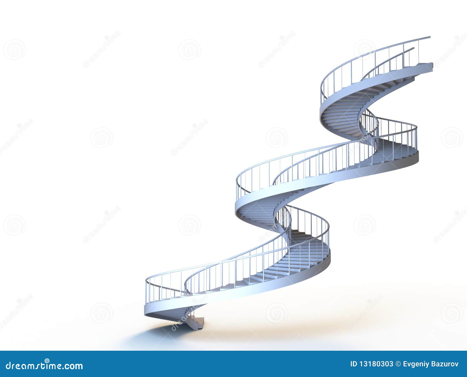 Winden Sich Die Getrennten Strairs Stock Abbildung - Illustration von ...