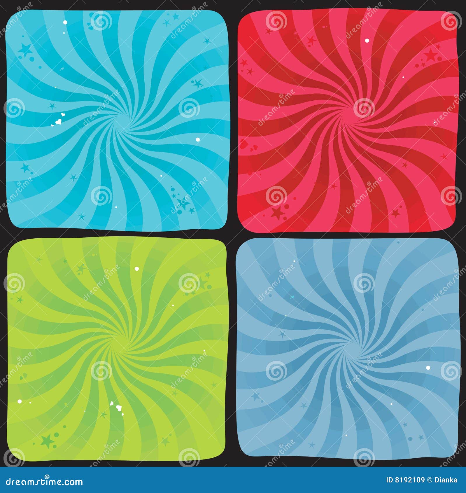 Winden sich Hintergrundset stock abbildung. Illustration von graphik ...