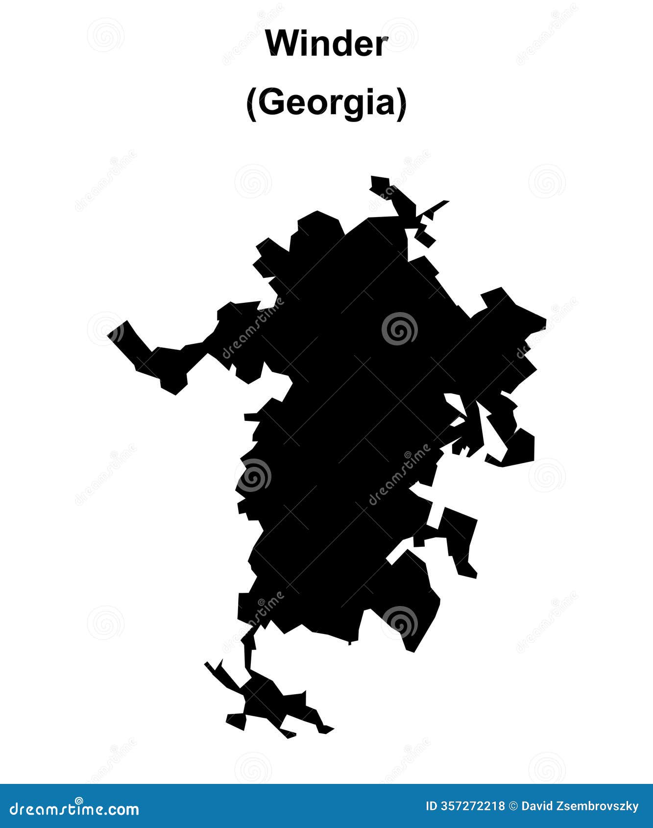 Winder Outline Map Vector Illustration | CartoonDealer.com #357272218