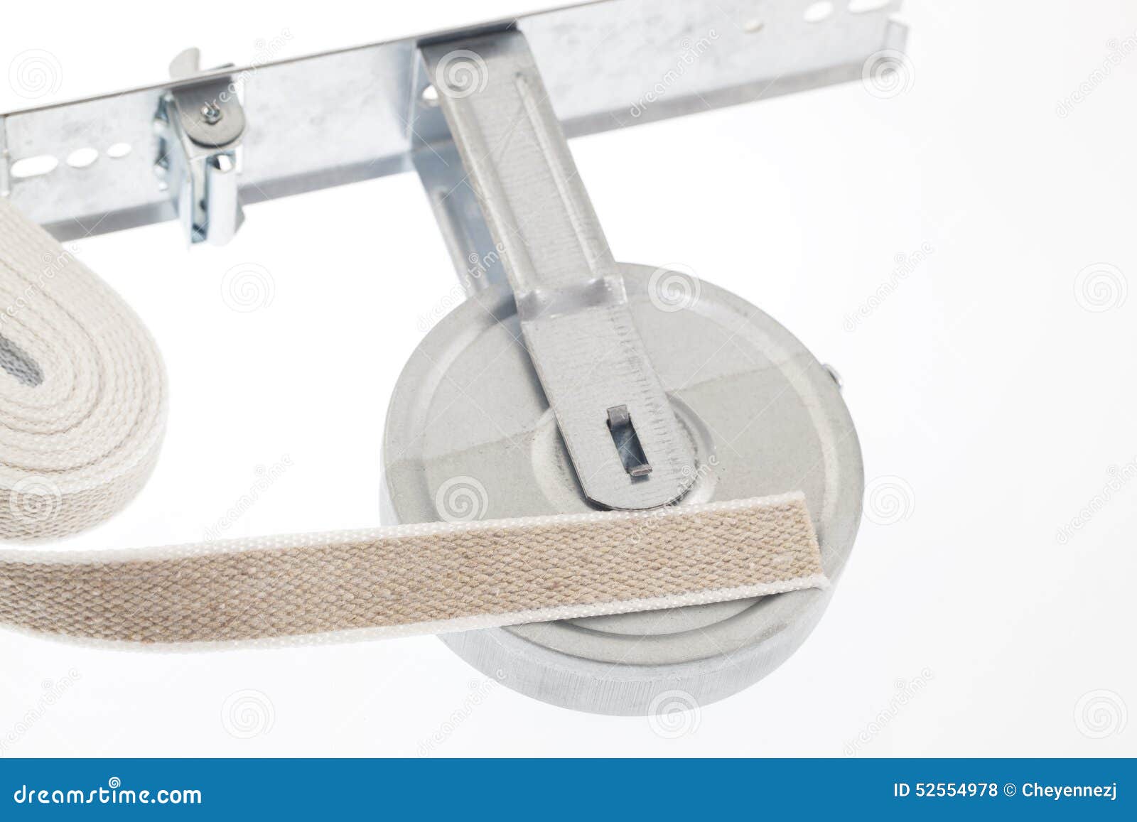 Winder and Strap for Roller Shutter Stock Photo - Image of windows ...