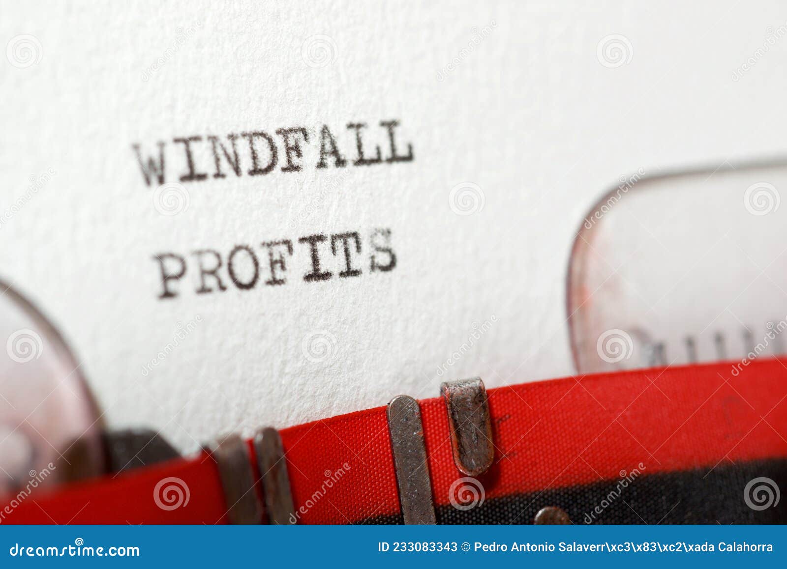 Windfall profits concept stock image. Image of business - 233083343