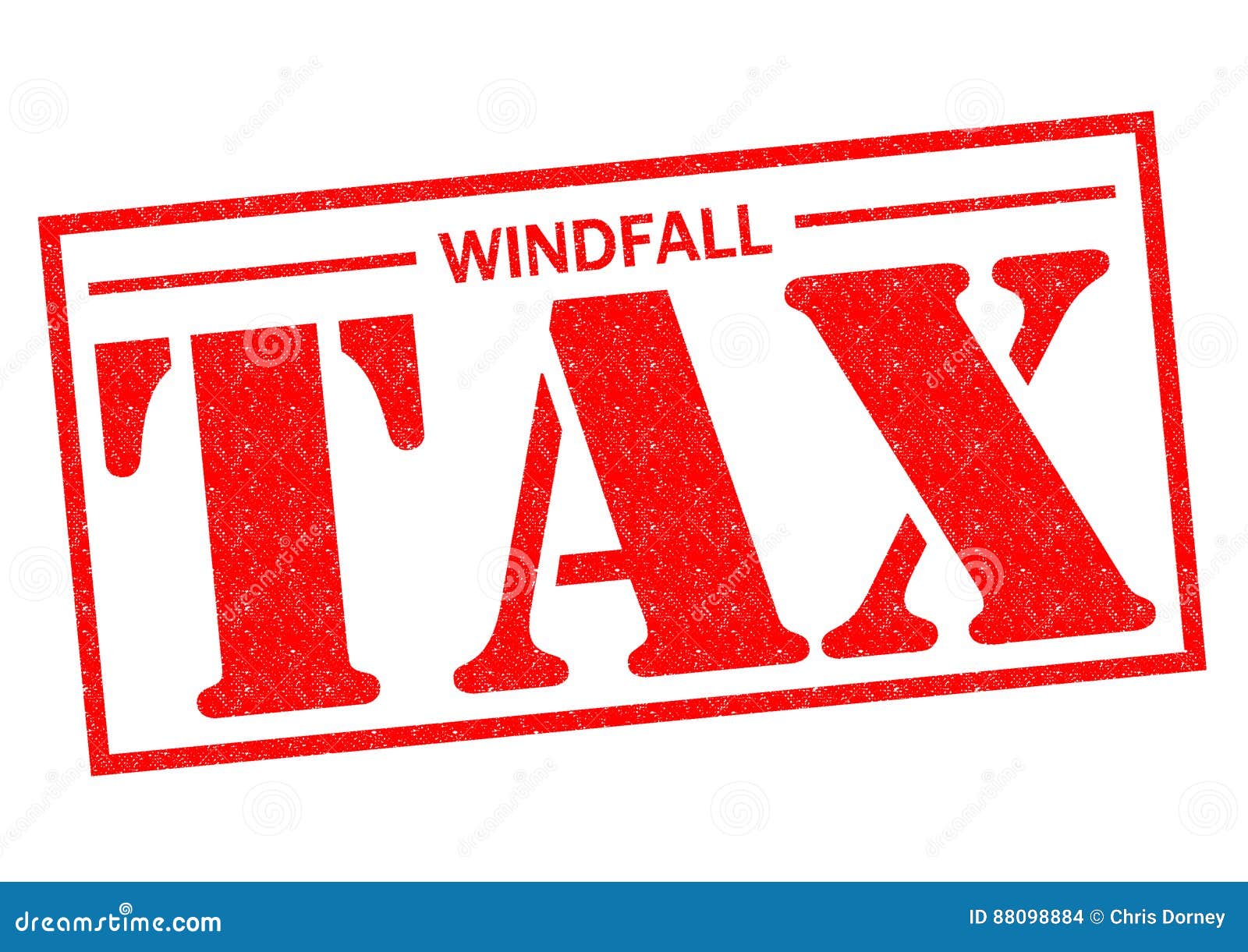 WINDFALL TAX stock illustration. Illustration of real - 88098884
