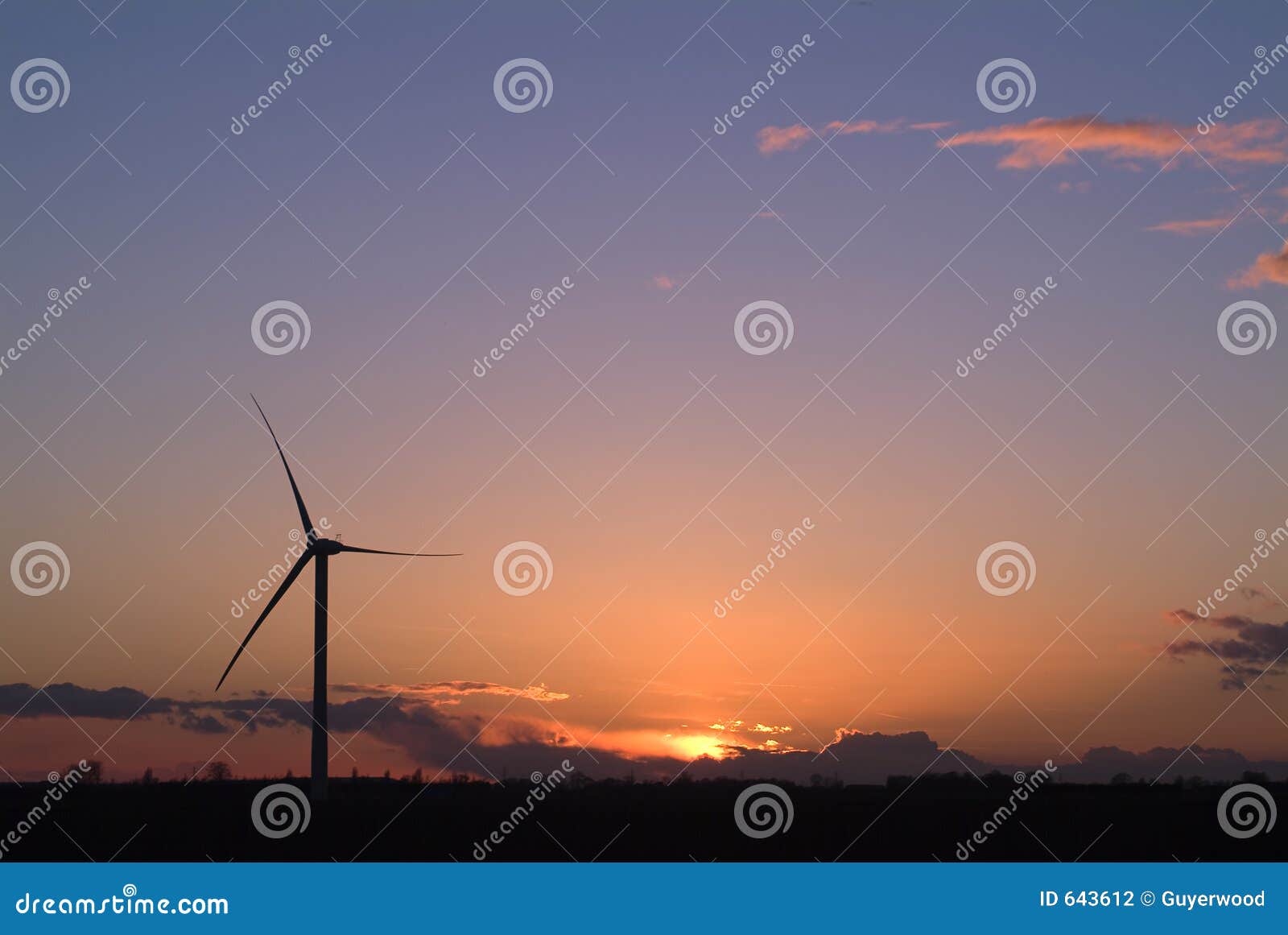 Windfarm sunrise sunset stock photo. Image of generator - 643612