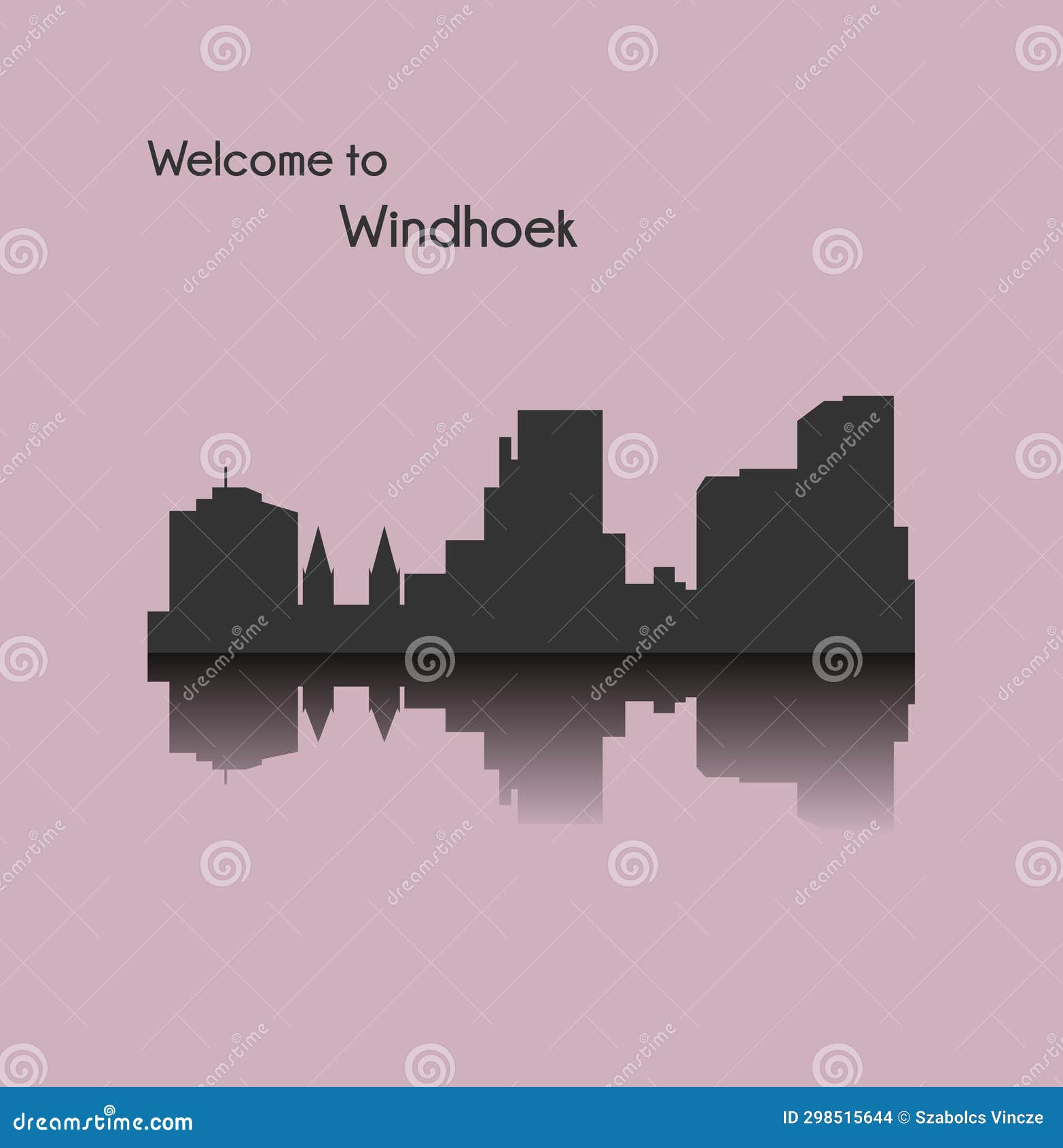 Windhoek, Namibia stock illustration. Illustration of horizontal ...