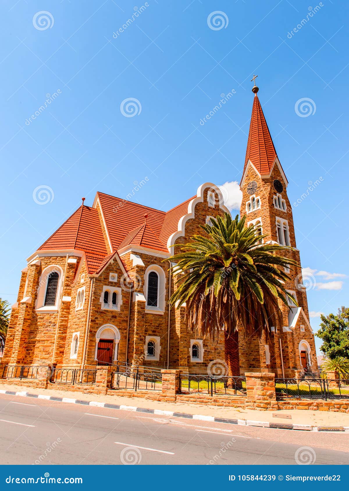 Architecture of Windhoek, Namibia Stock Image - Image of namibian ...