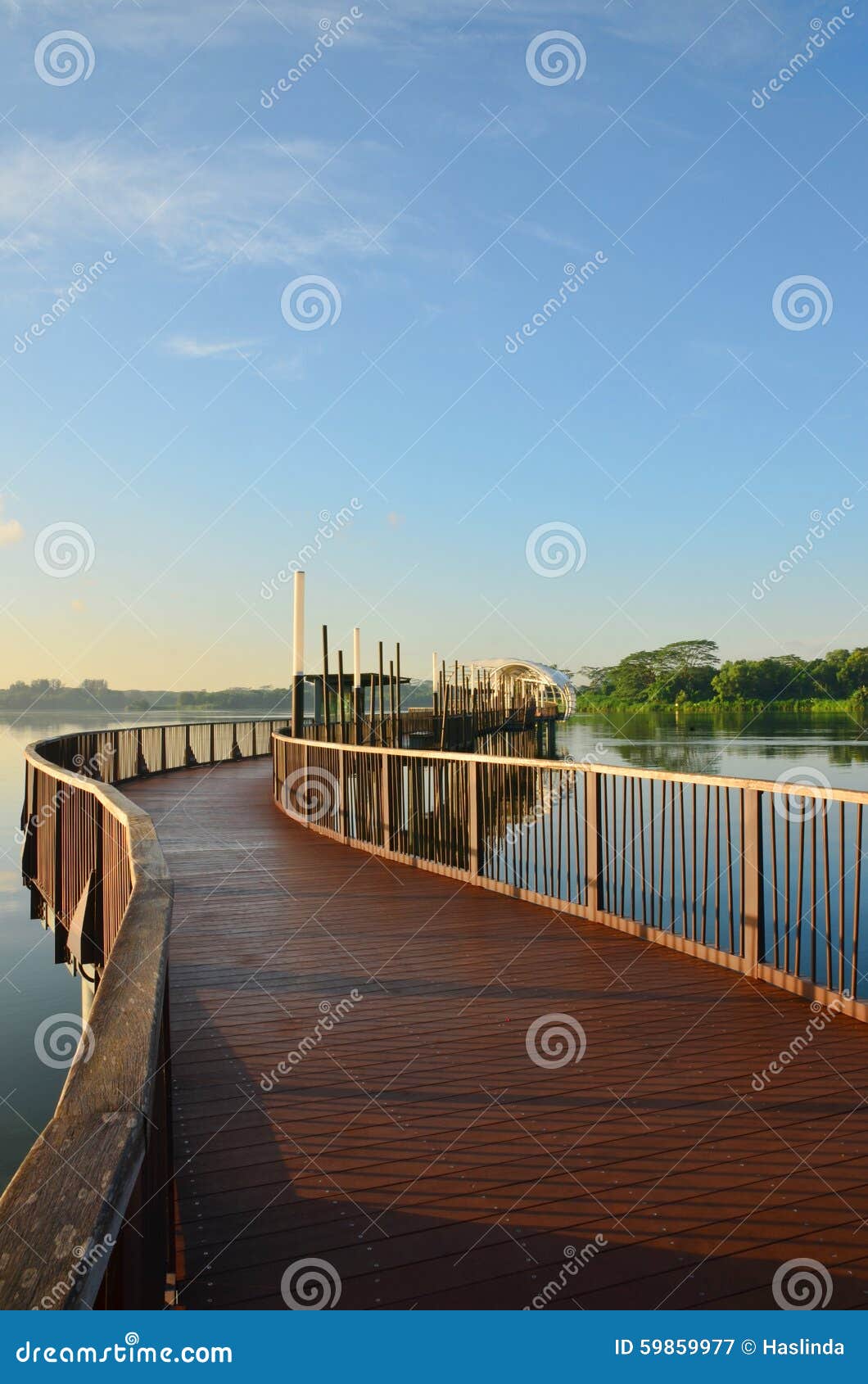 Winding Boarding at Lower Seletar Reservoir Stock Image - Image of blue ...