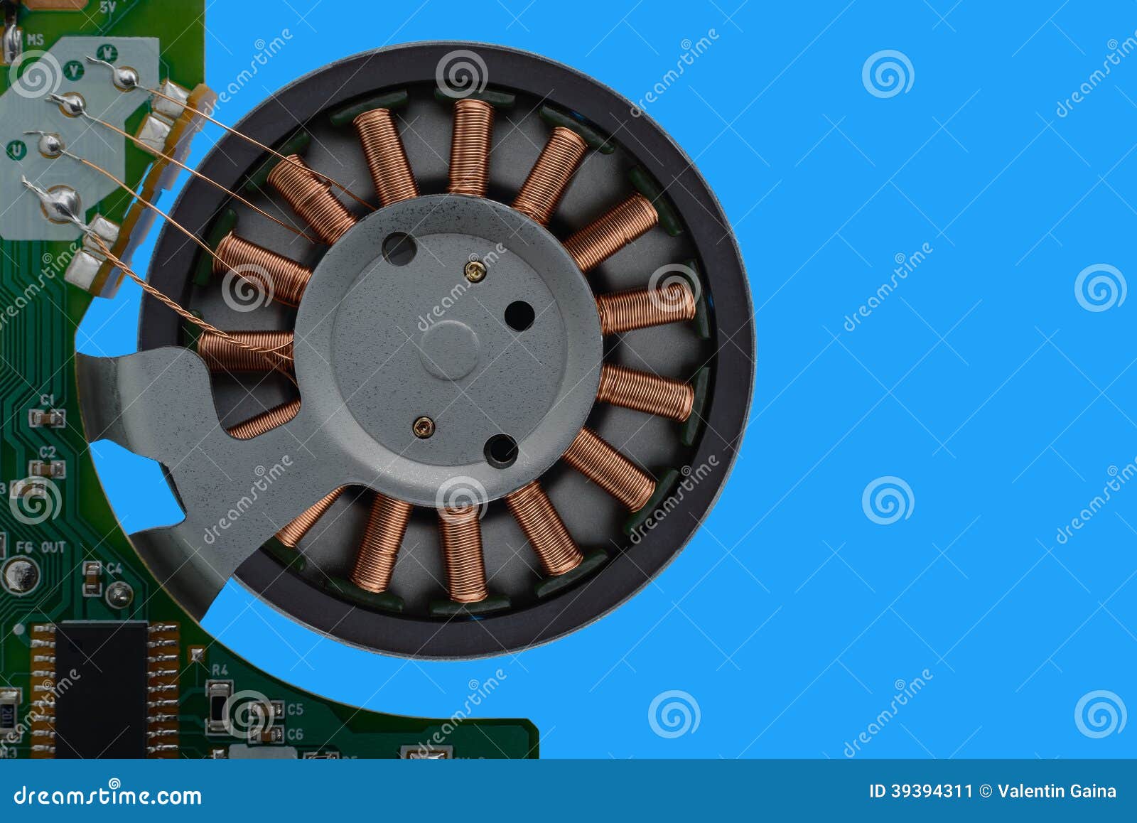 Winding brushless motor stock image. Image of step, electric - 39394311