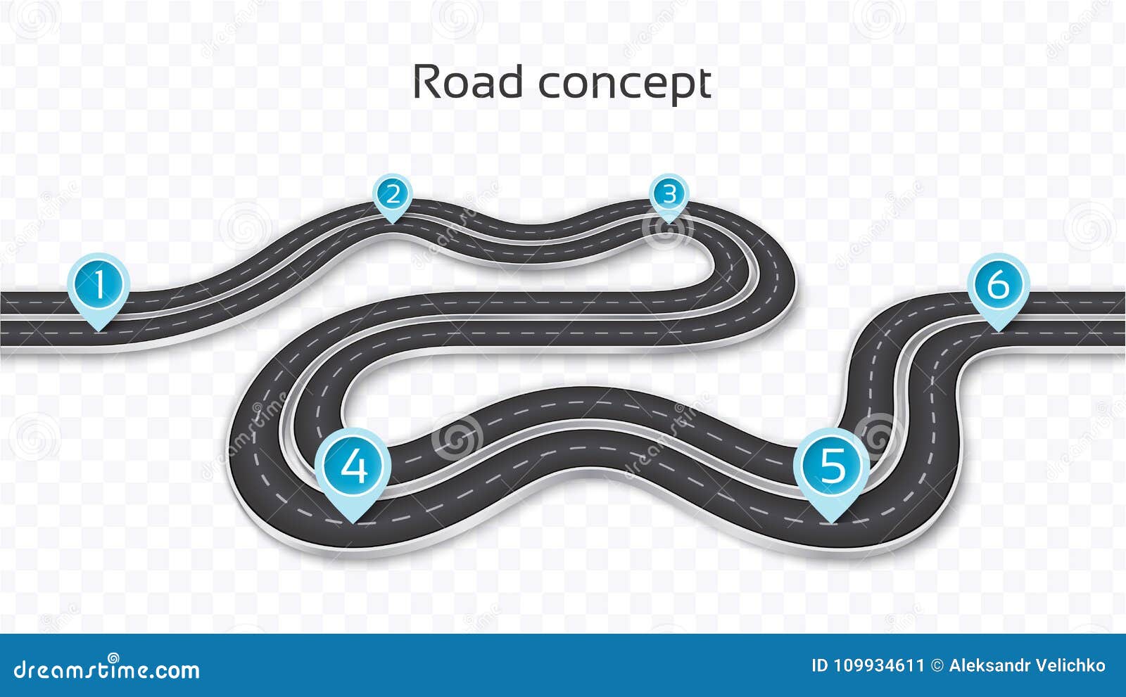 Transparent Timeline Infographic Process On 6 Steps Royalty-Free Stock ...