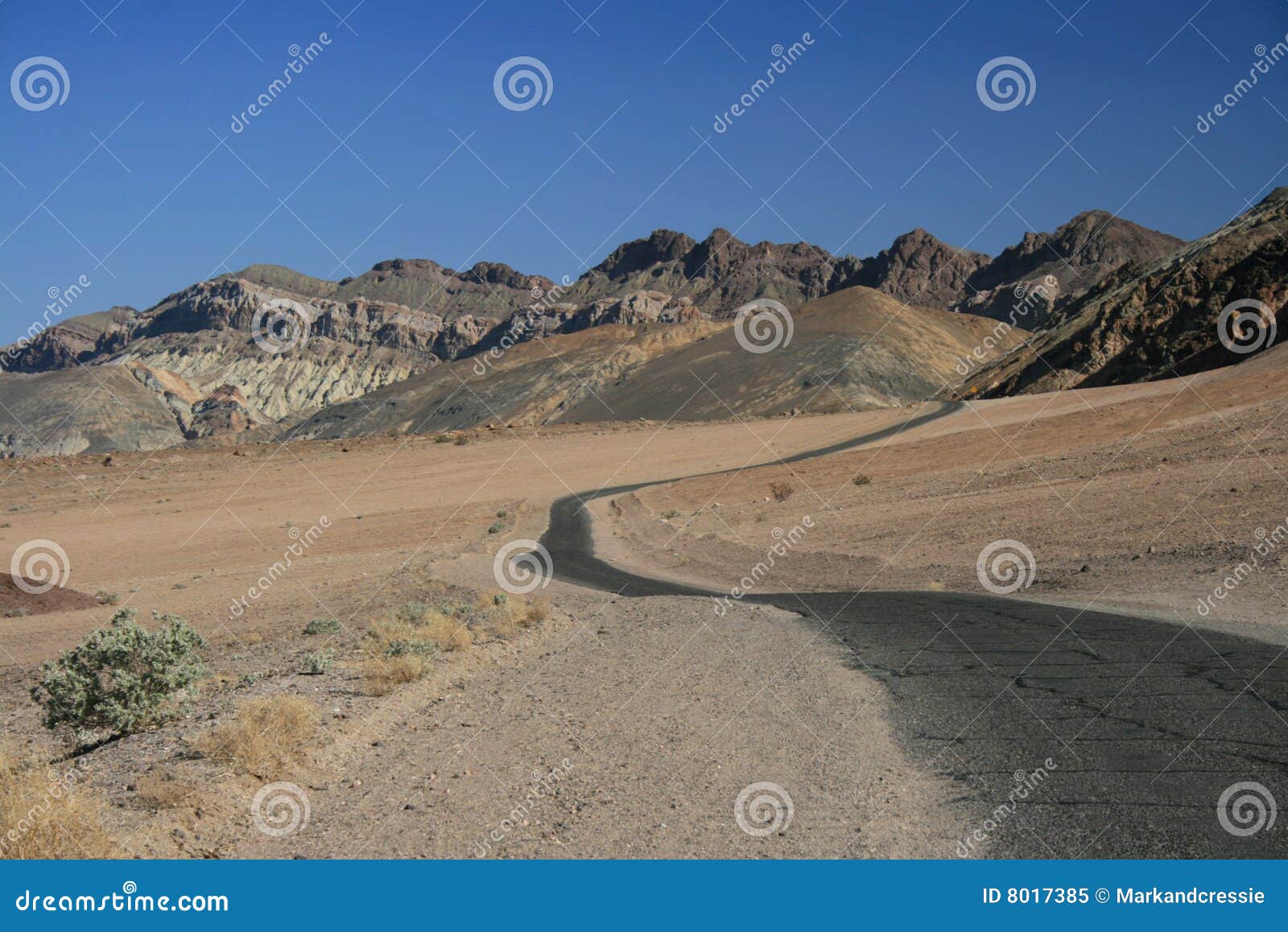 Winding Desert road stock image. Image of california, sealed - 8017385