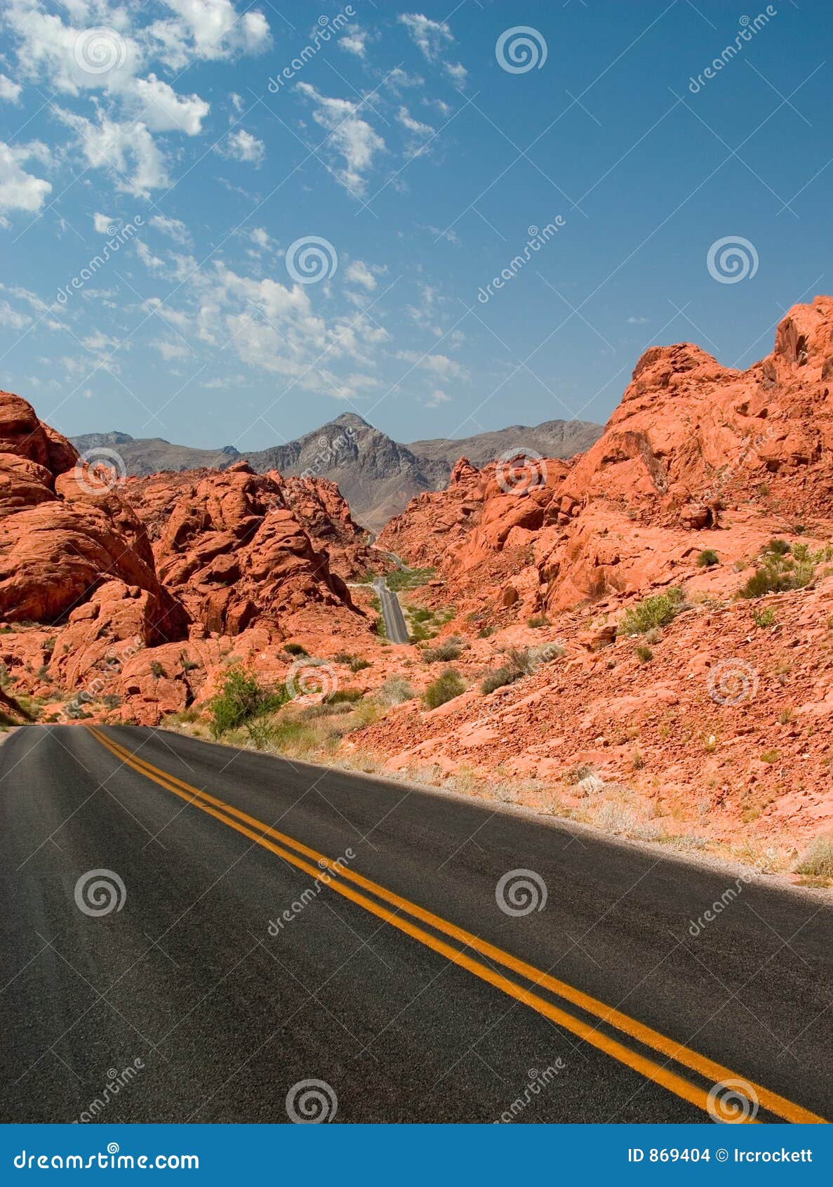 Winding Desert Road stock photo. Image of iron, rock, deserts - 869404