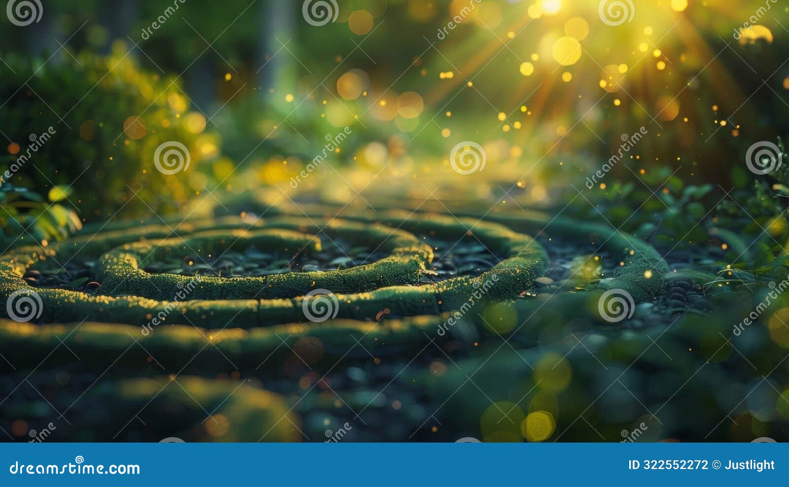 A Winding Maze Symbolizing The Complex Pathways And Interactions Of ...