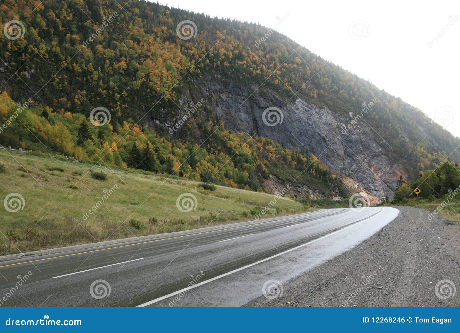 Winding Mountain Road stock photo. Image of rural, highway - 12268246