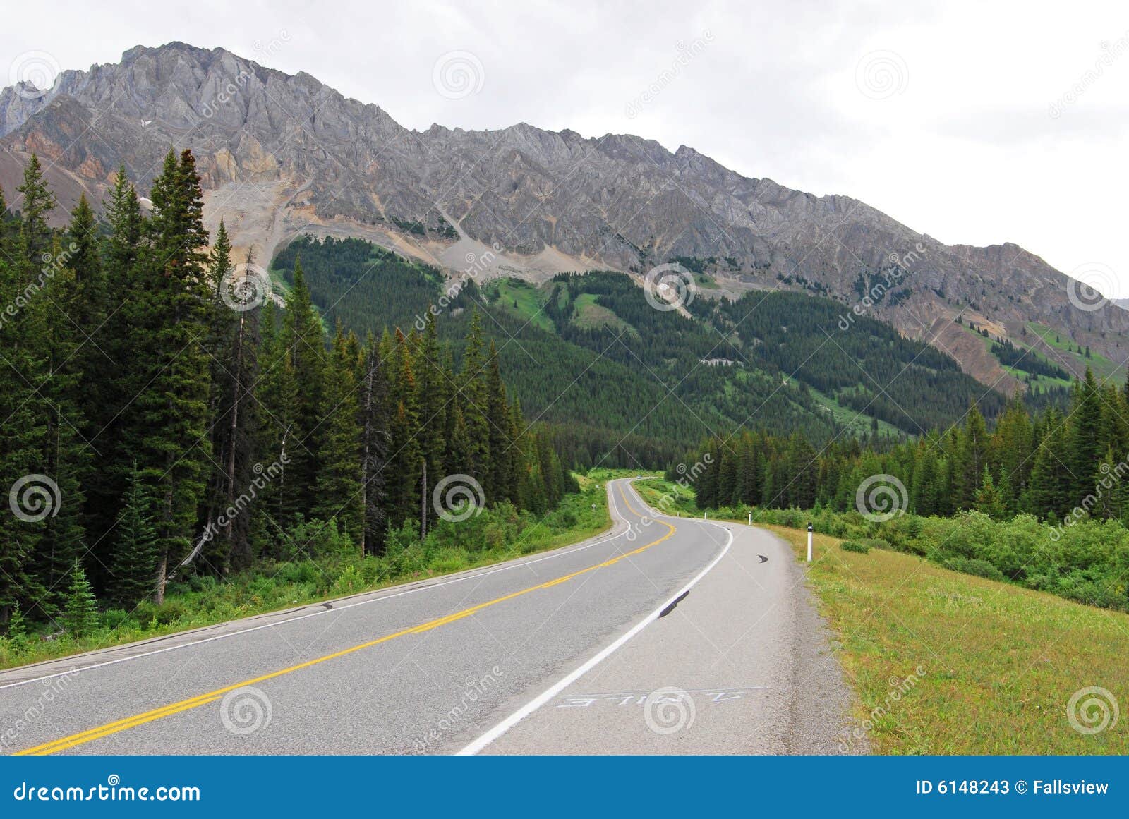 Winding mountain road stock image. Image of curved, landscape - 6148243