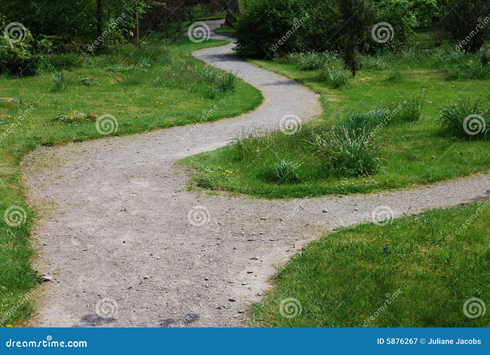 Winding path stock image. Image of garden, scenery, nature - 5876267