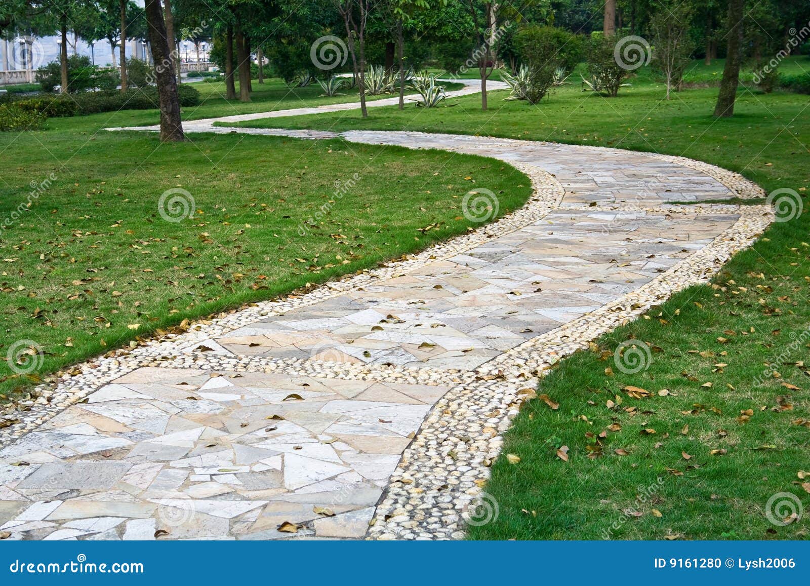 Winding path stock photo. Image of stone, sidewalk, winding - 9161280