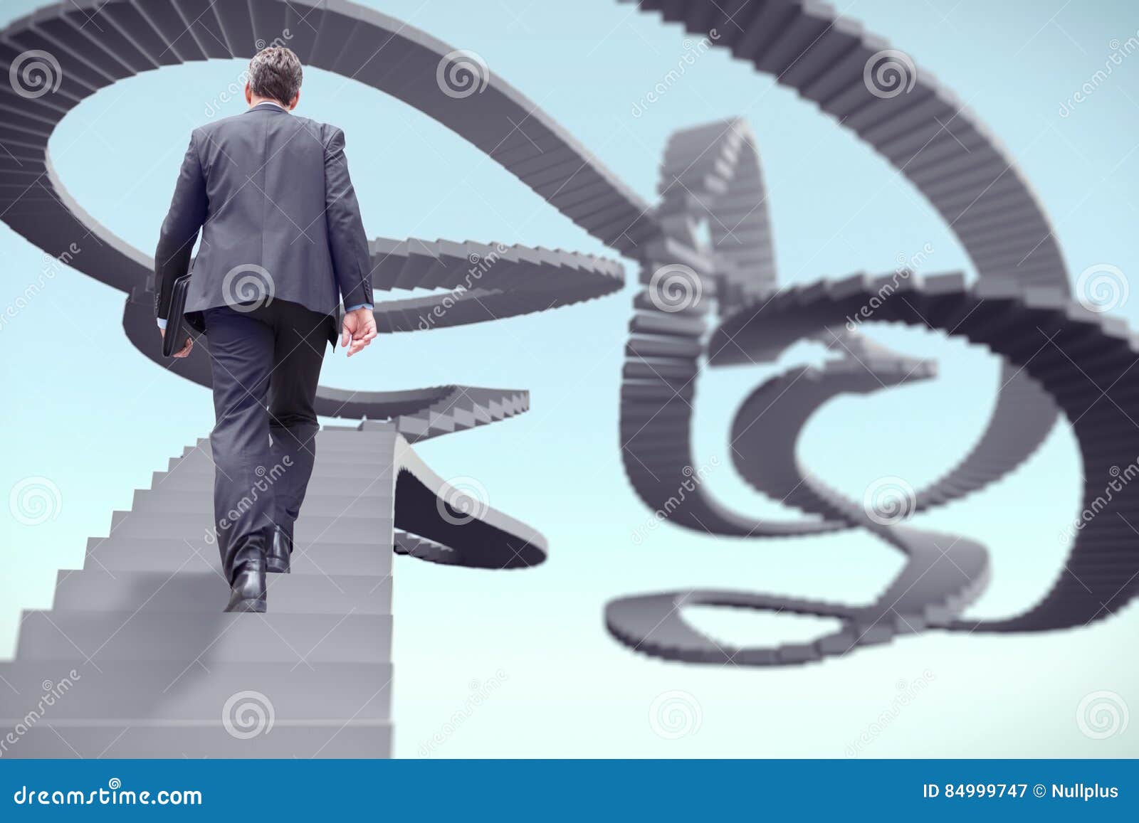 The Winding Path stock image. Image of road, businessman - 84999747