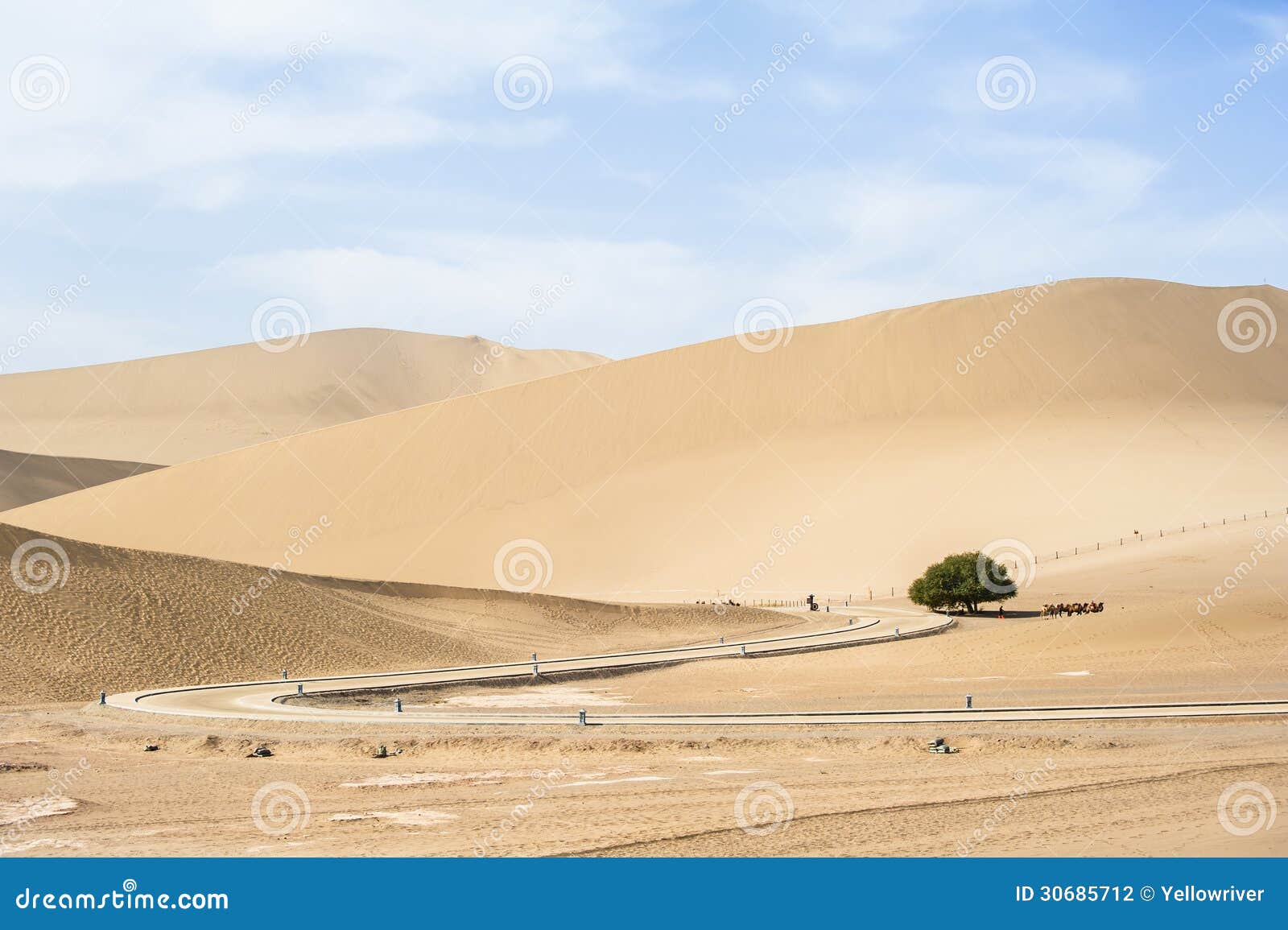 A Winding Path in the Desert Stock Photo - Image of desert, winding ...