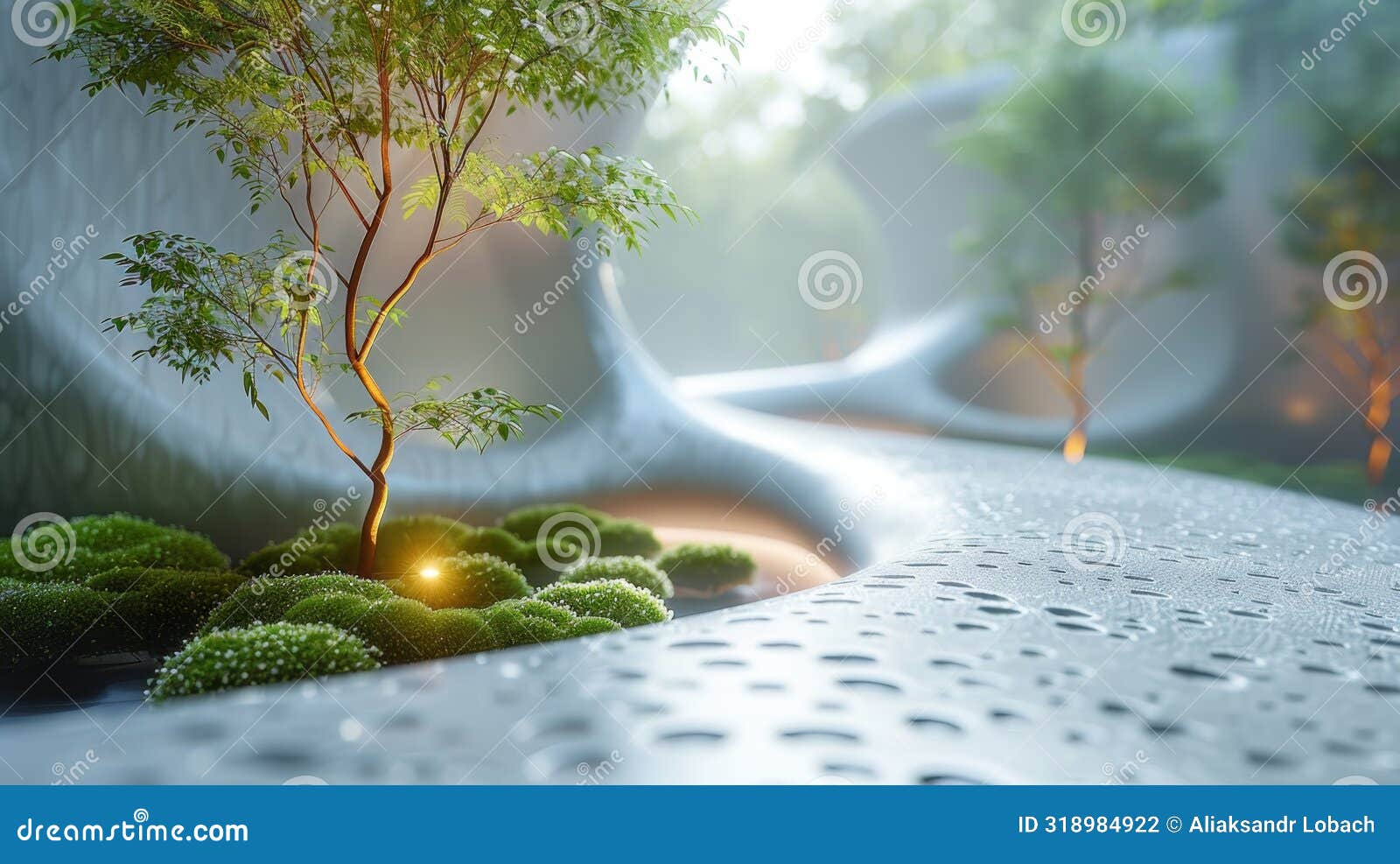 A Winding Path in Nature. Environmental Design Stock Photo - Image of ...