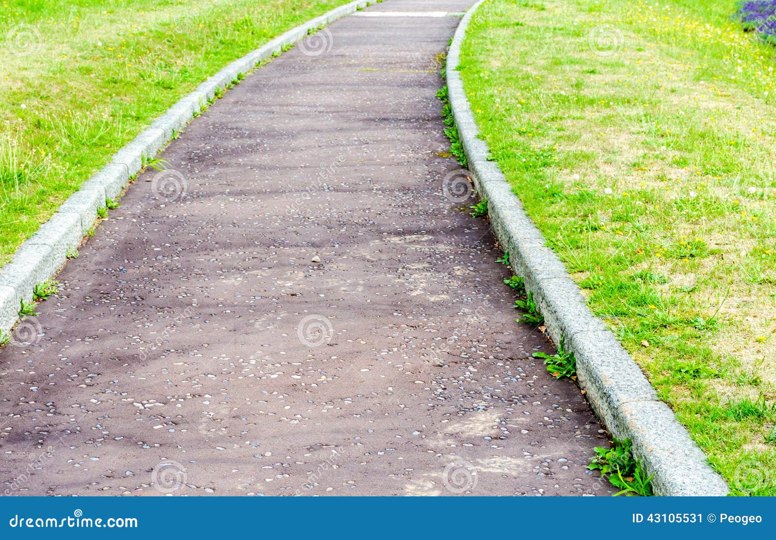 Winding path in the park stock image. Image of hills - 43105531