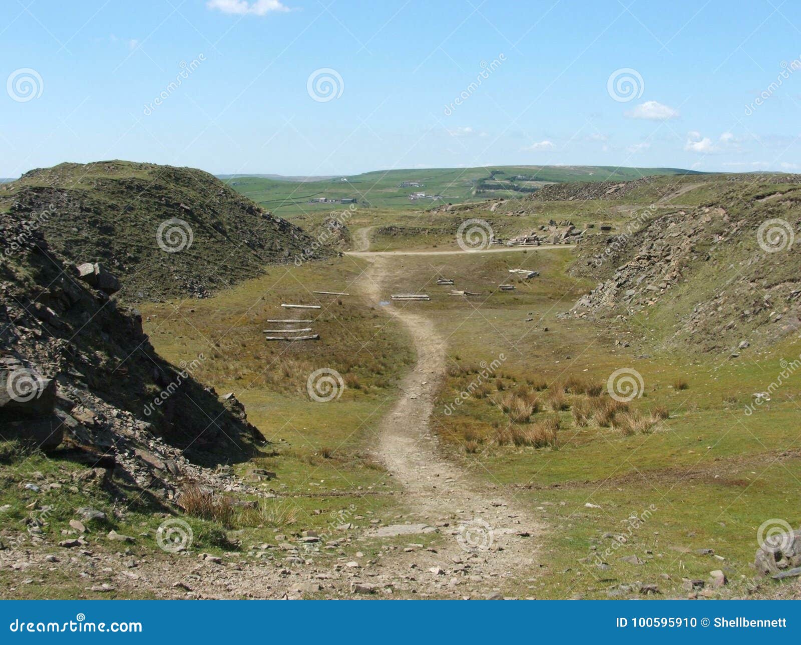 Winding Path stock photo. Image of outdoors, scenery - 100595910