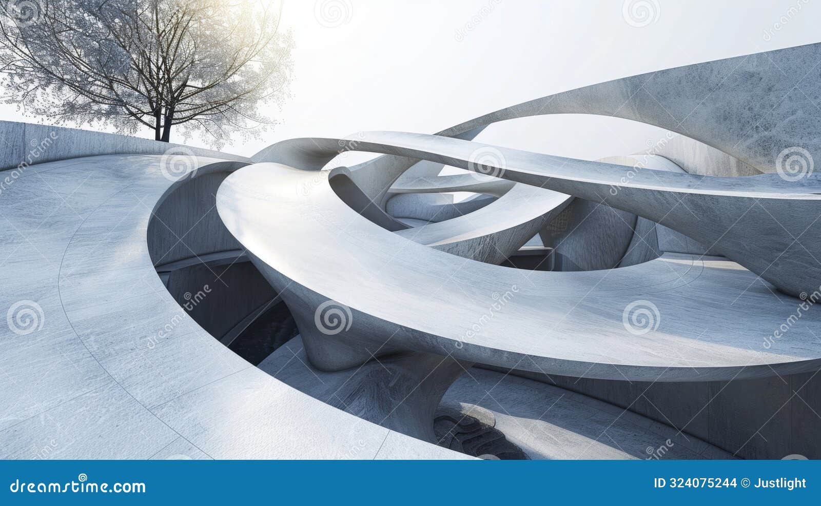 A Winding Pathway of Geometric Curves Reminiscent of Optical Illusions ...