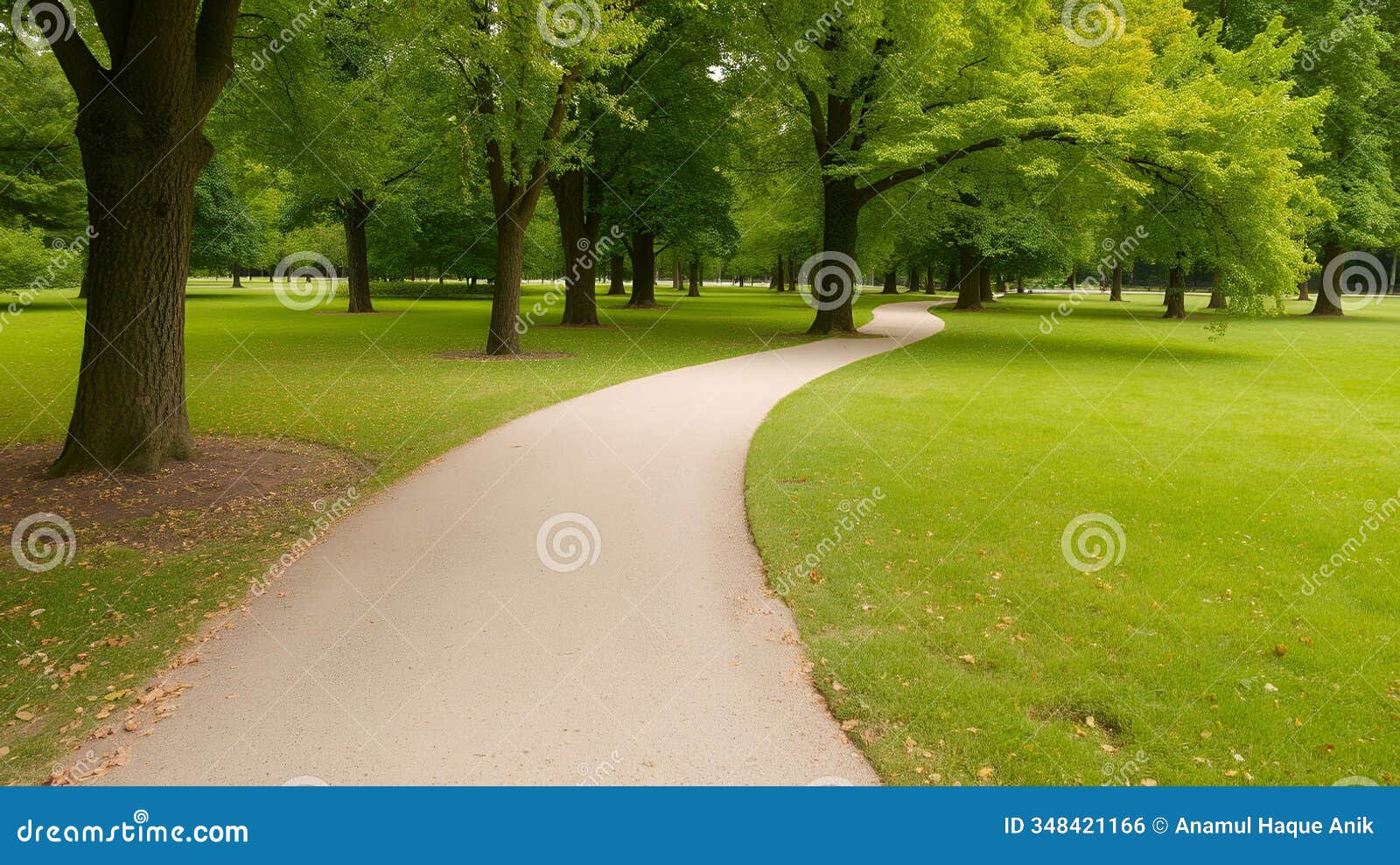 Winding Pathway Surrounded By Wildflowers Stock Image | CartoonDealer ...