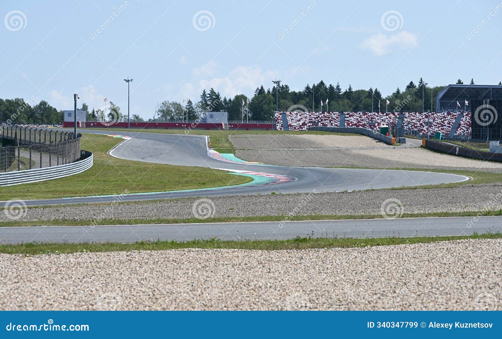 Winding race track stock image. Image of trace, competition - 340347799