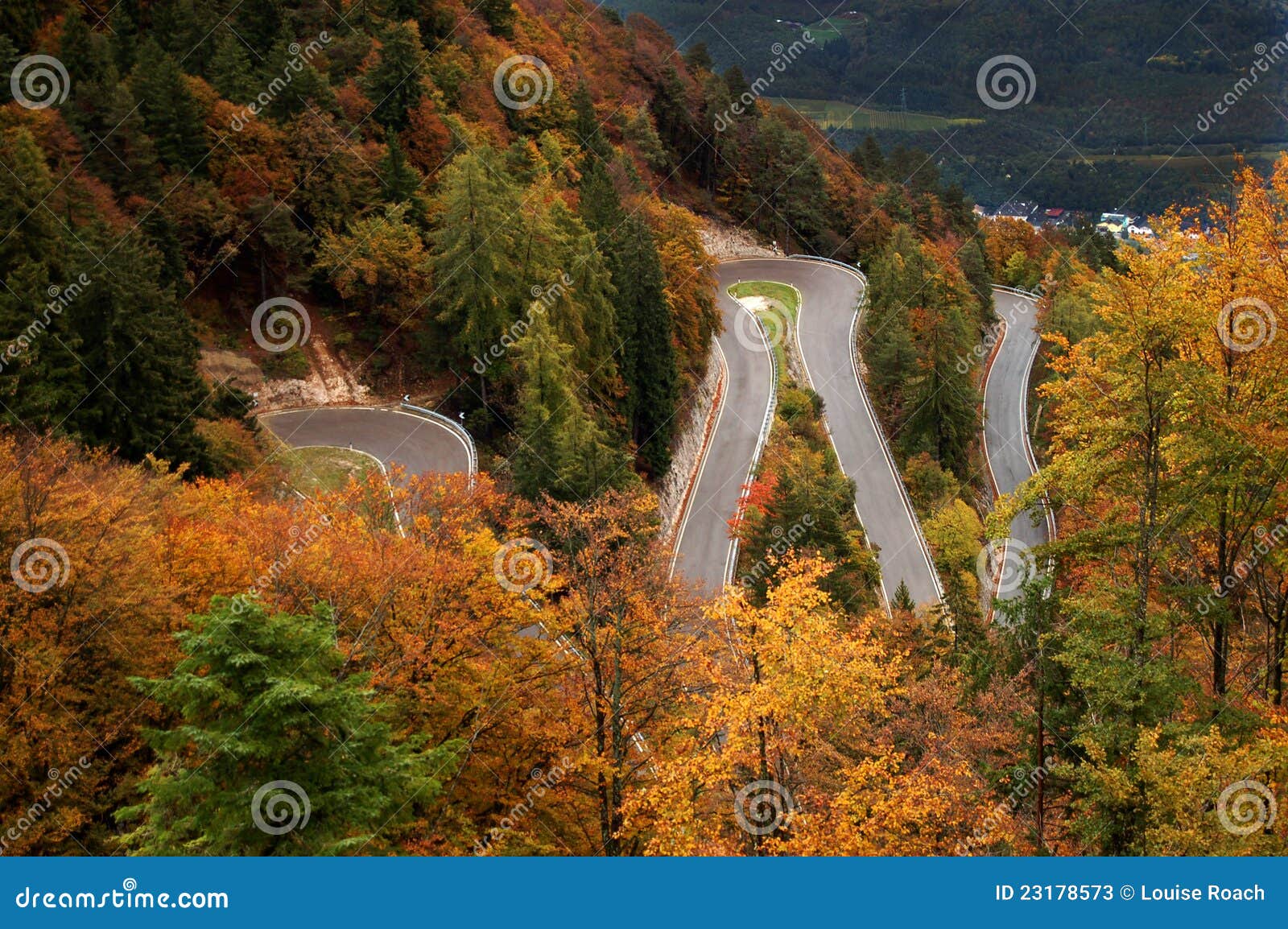Winding Road stock image. Image of hillside, roadway - 23178573