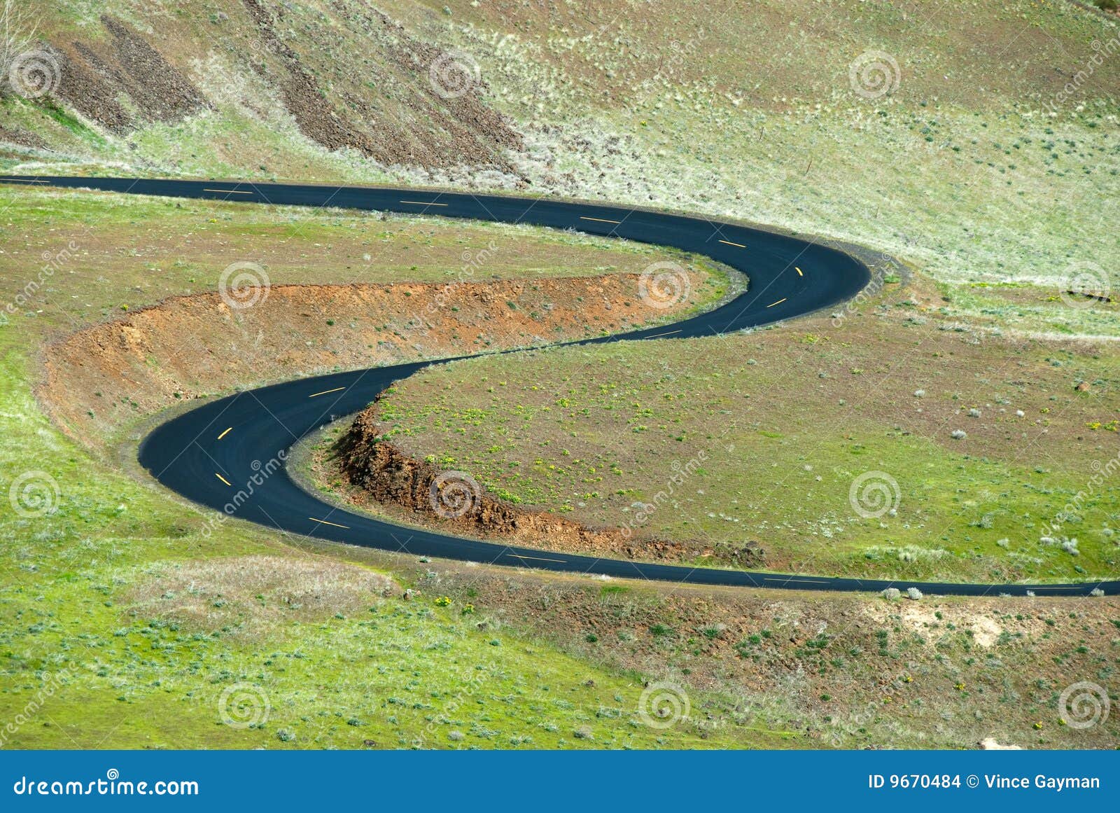 Winding Road stock photo. Image of paved, landscape, curvy - 9670484