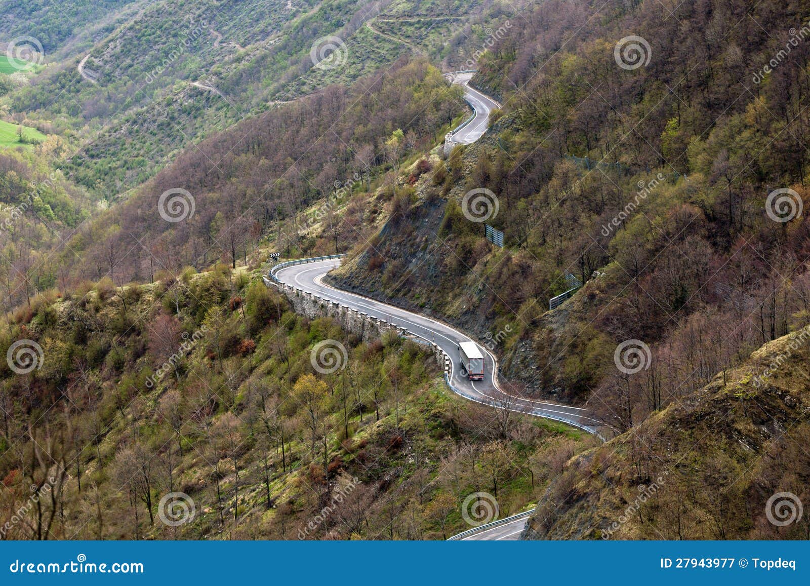 Winding Road through Mountains Stock Image - Image of hill, high: 27943977