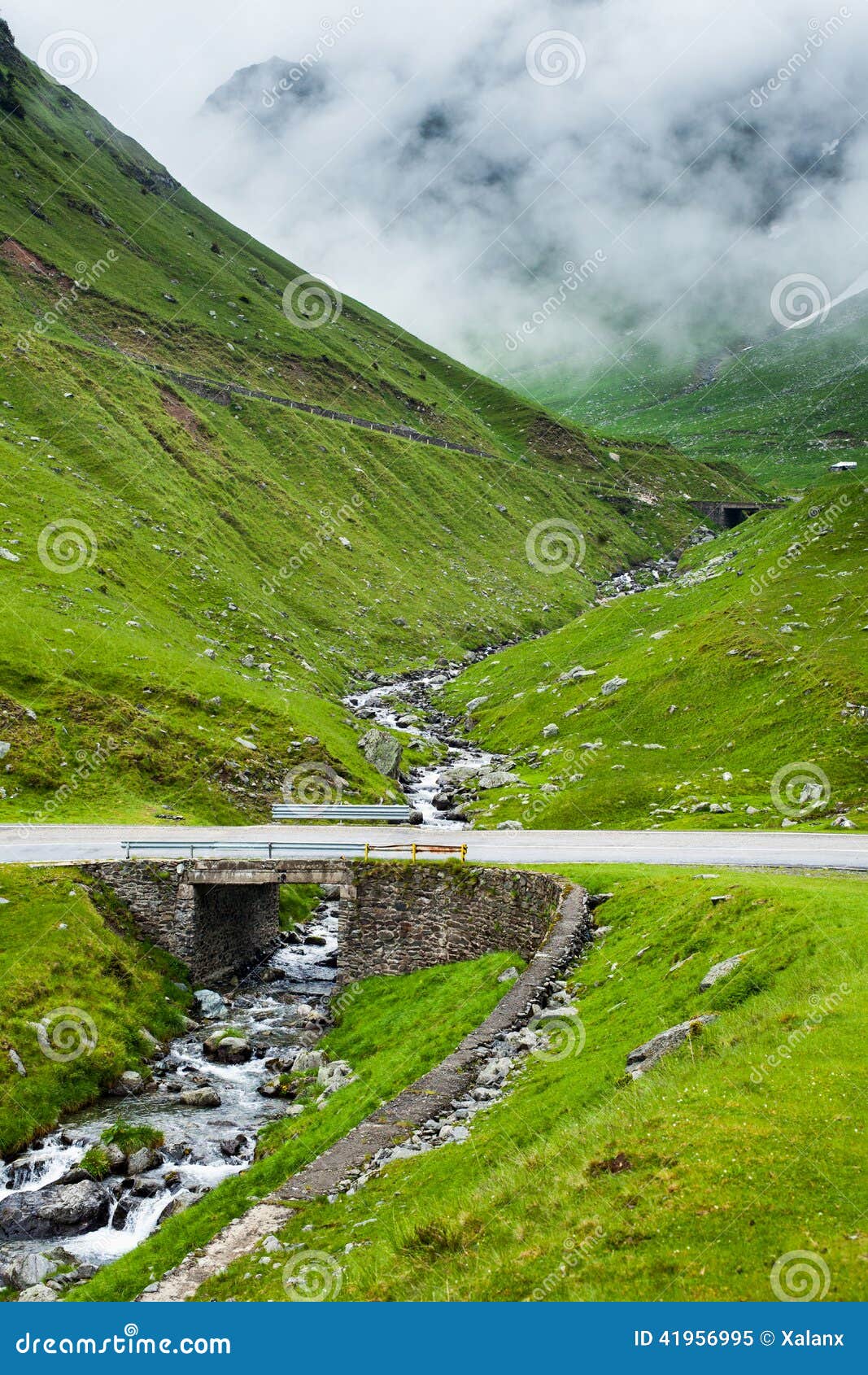 Winding road in mountains stock image. Image of europe - 41956995