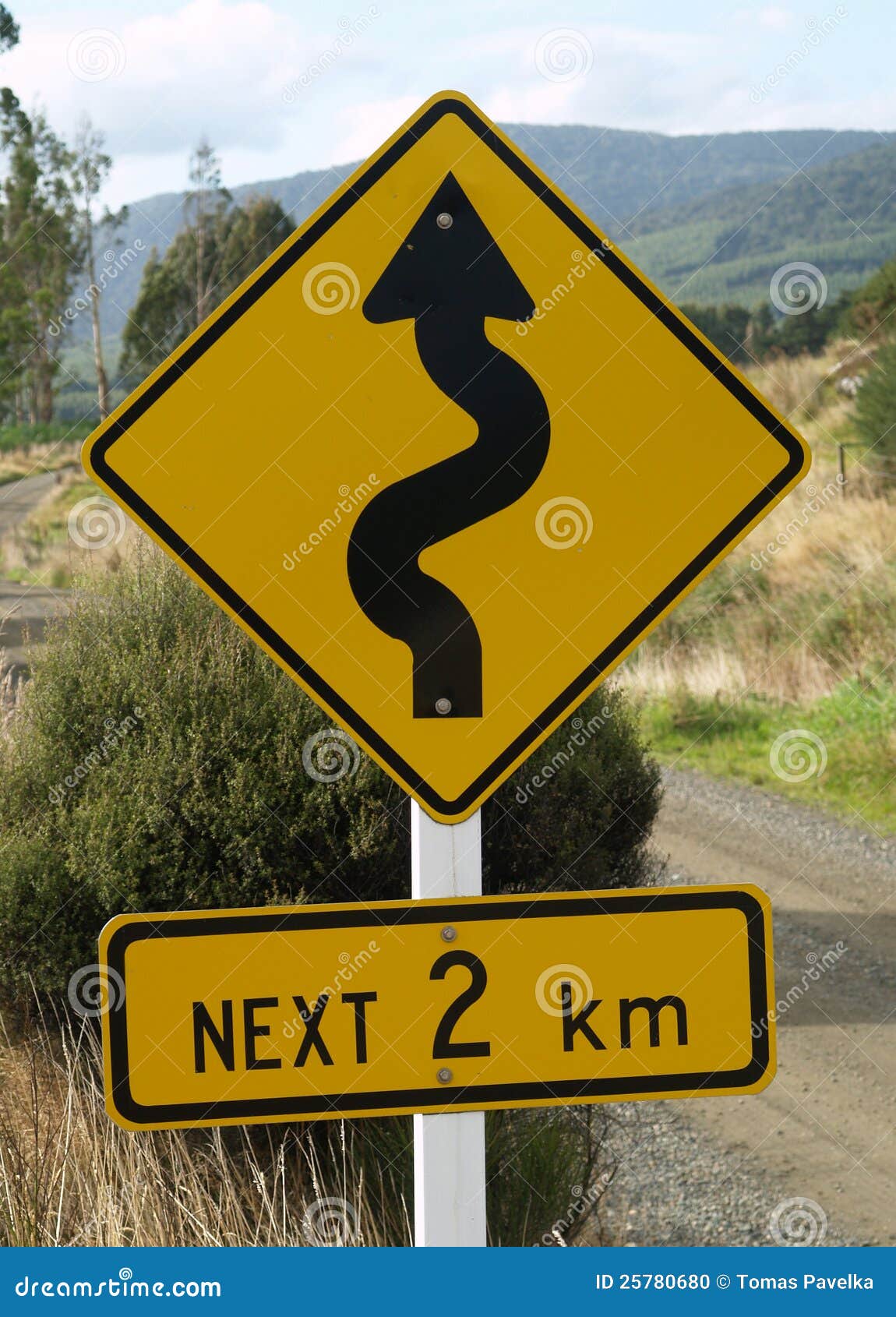 Winding Road Sign