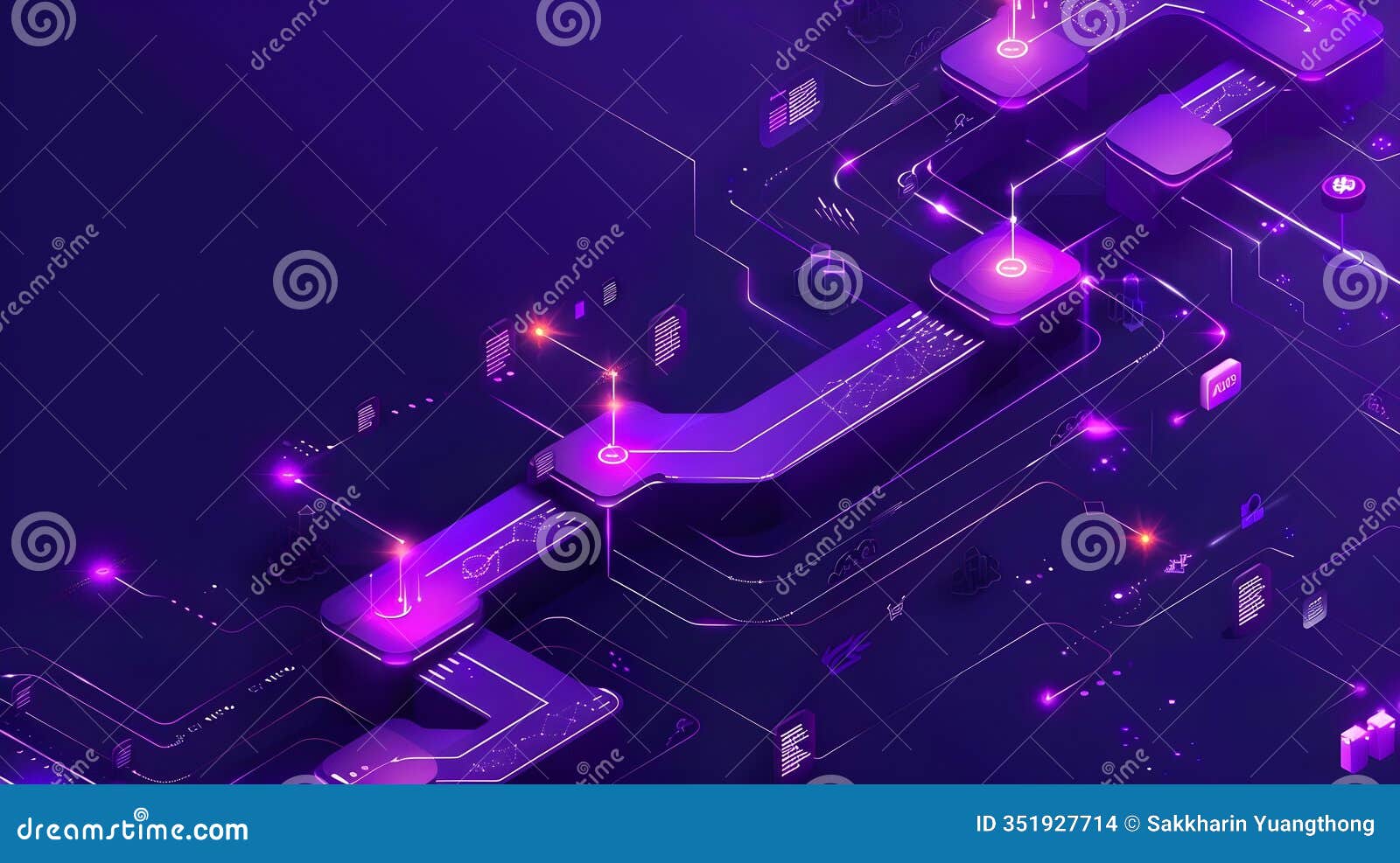 Winding Roadmap Timeline Visual Representation Stock Illustration ...