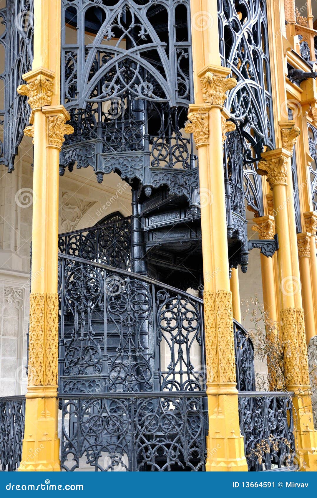 Winding staircase stock image. Image of residential, structure - 13664591