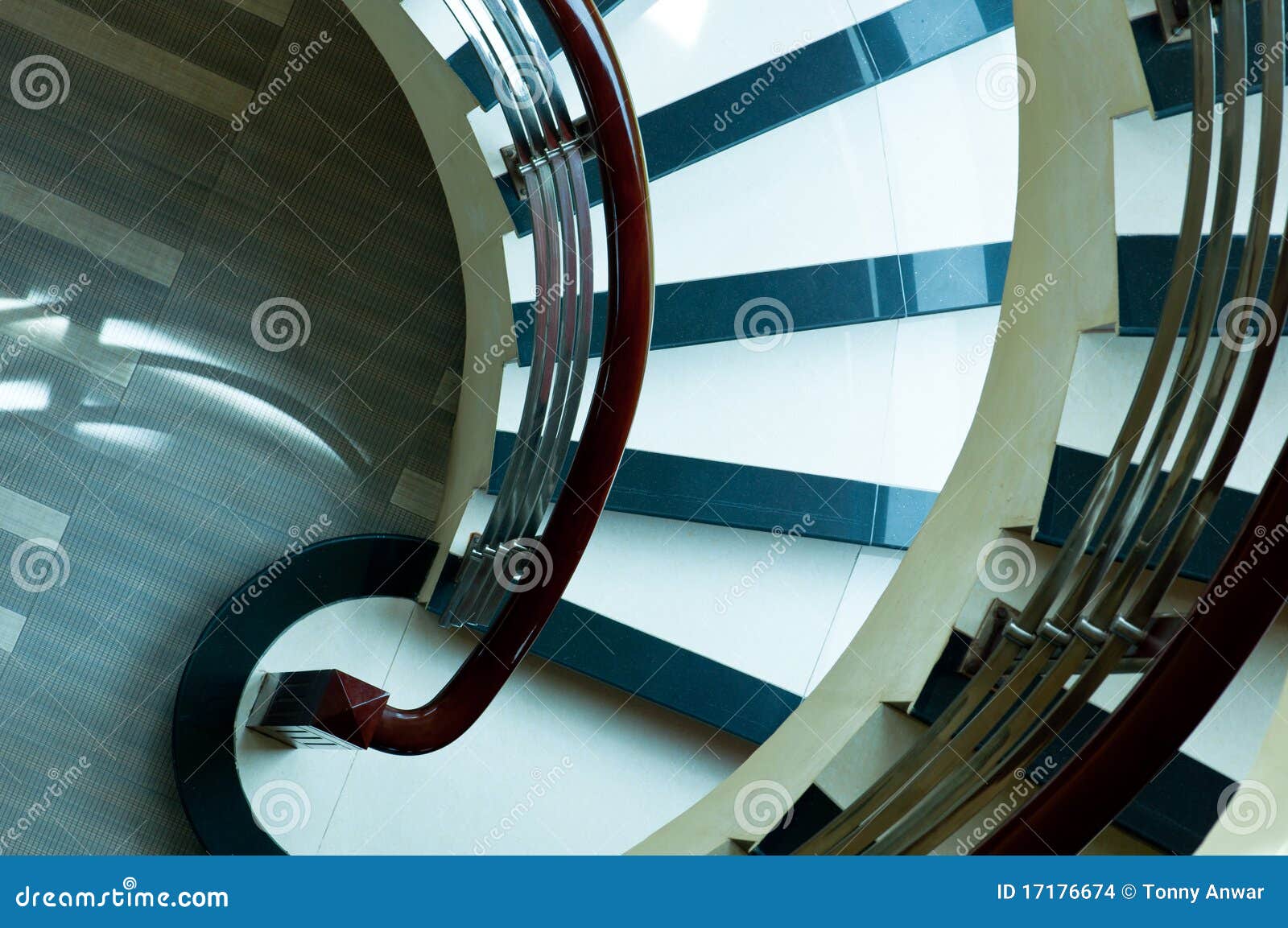 Winding Staircase stock photo. Image of level, step, ascending - 17176674